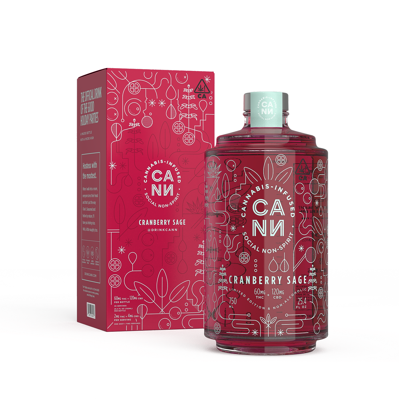CANN: CANN in a Bottle (60mg THC 120mg CBD per 750mL bottle) | Leafly