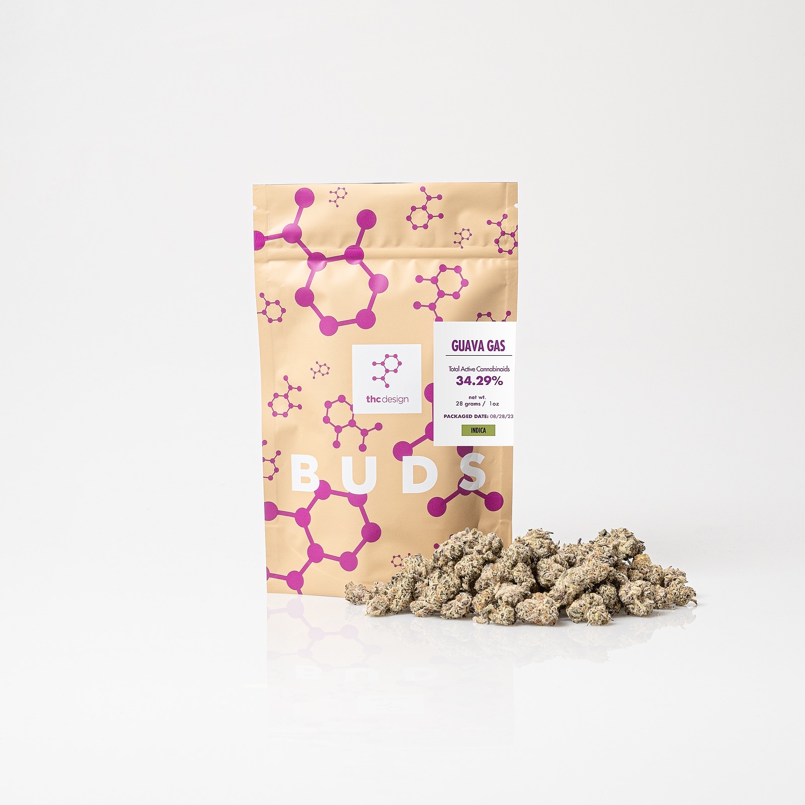 THC Design: THC Design Buds Guava Gas 28g Pouch | Leafly