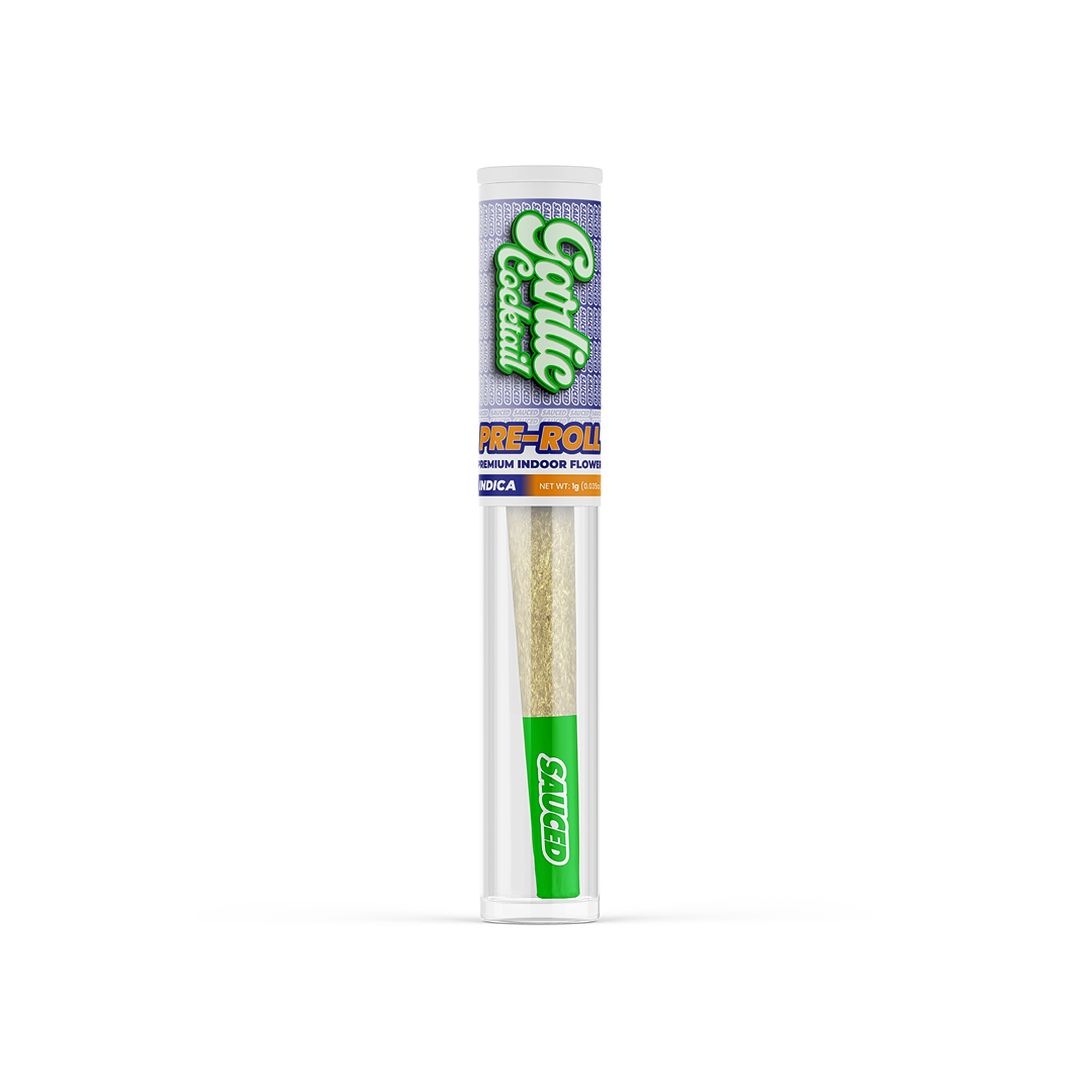 SAUCED: GARLIC COCKTAIL . Indica . Pre-roll (non-infused) | Leafly
