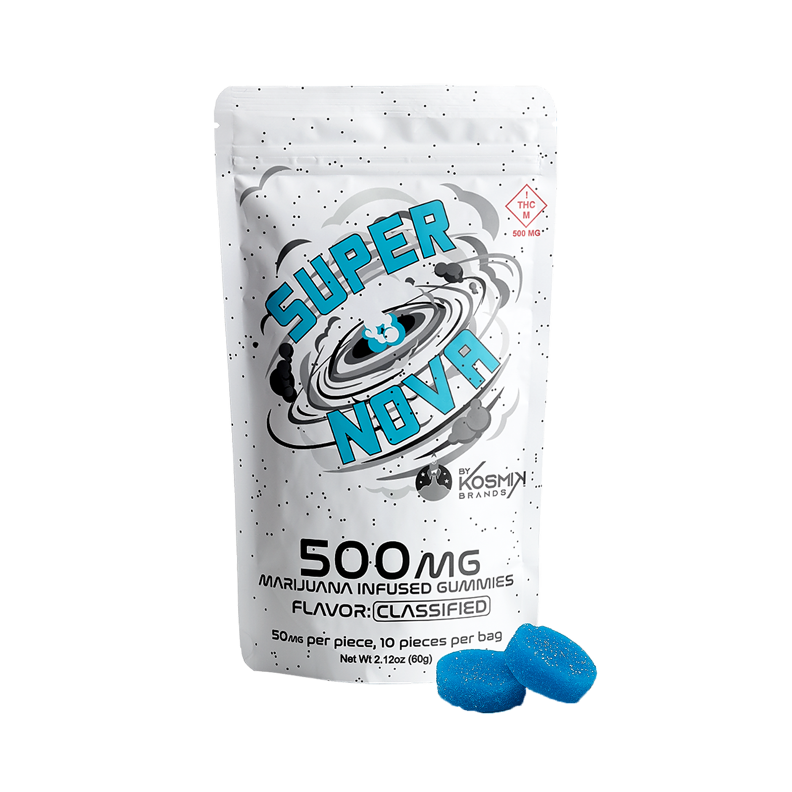 Kosmik Brands: Supernova Blue 500mg | GUMMIES | Leafly