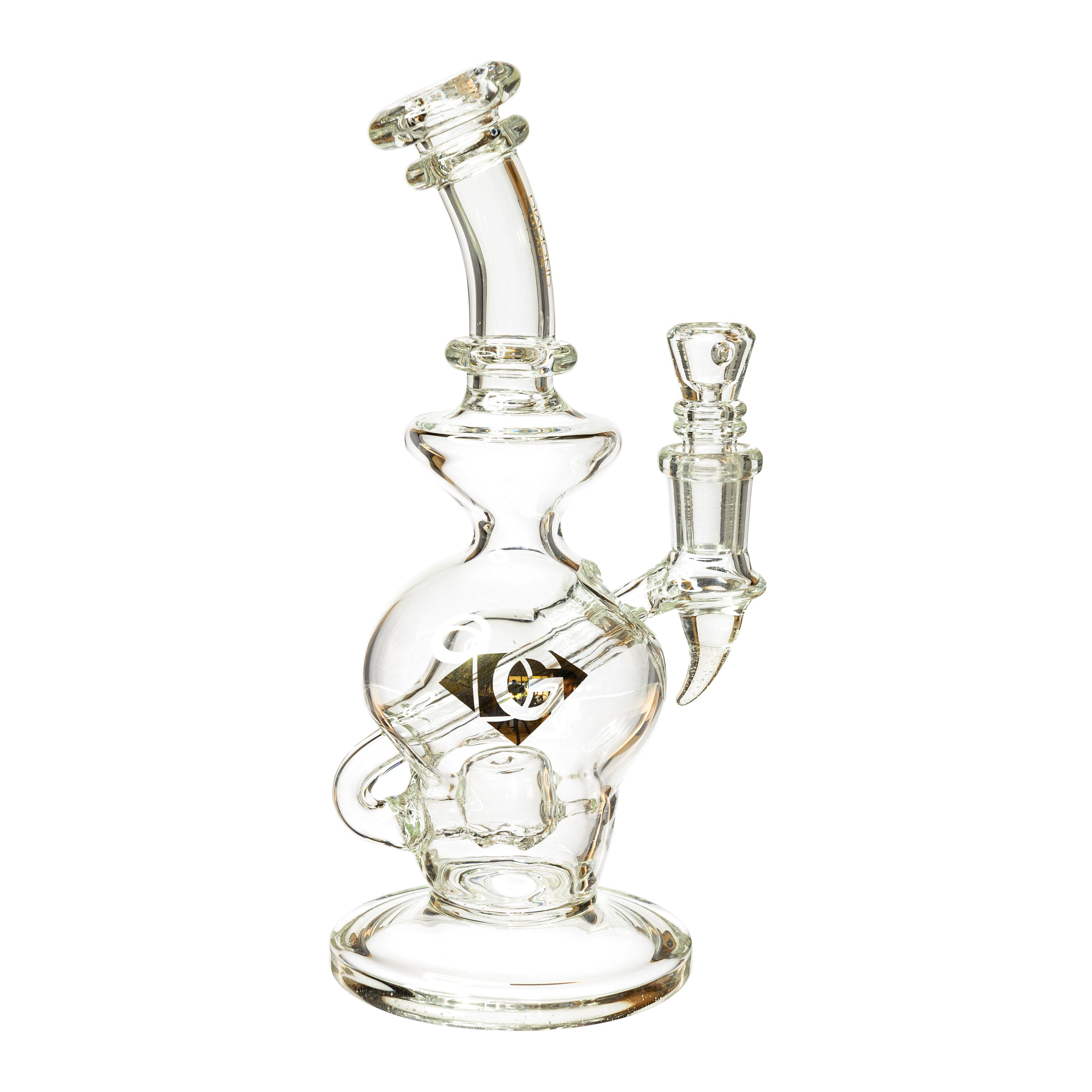 Bat Kountry Online Headshop: 8" Bubble Recycler Rig, by Diamond Glass ...