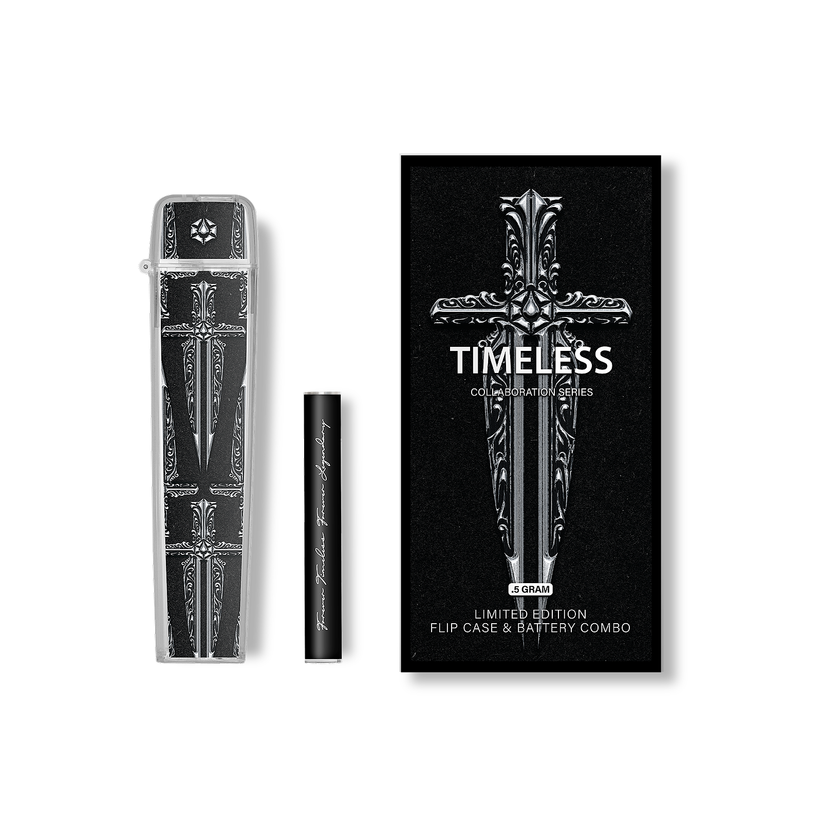 Timeless Vapes: Timeless x Ironwilled Flip Case & Battery Combo 500mg ...