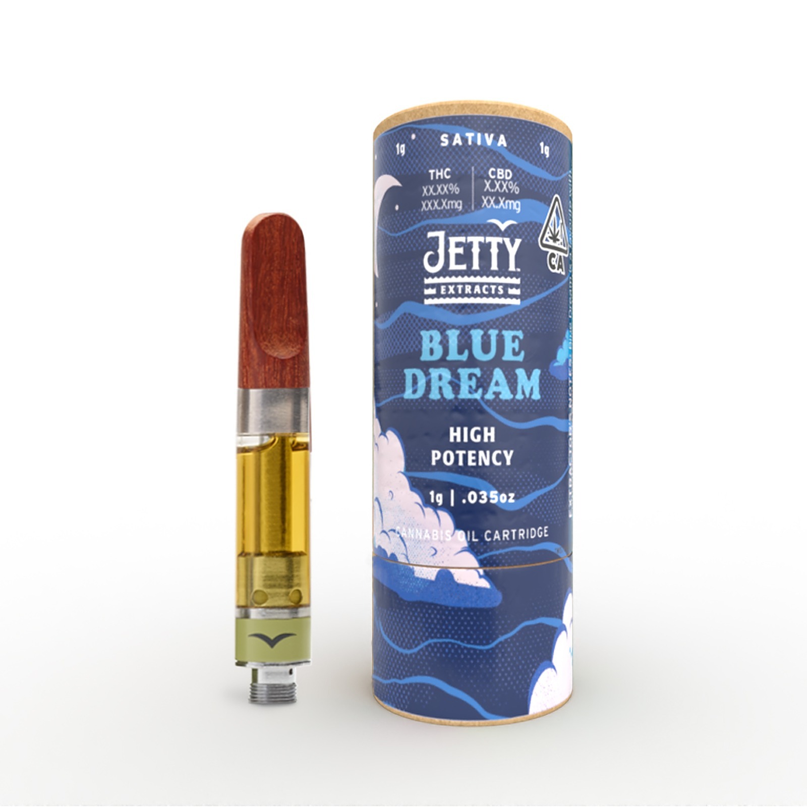 Jetty Extracts: Blue Dream HIGH THC Cartridge 1g | Leafly