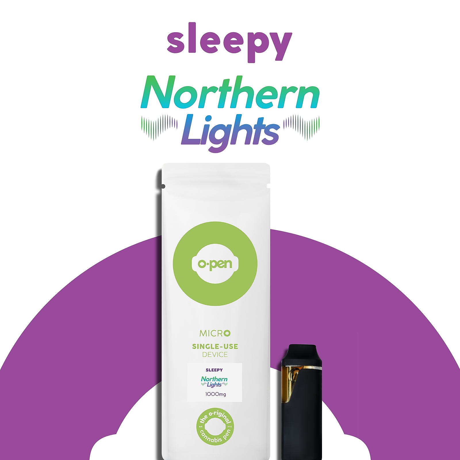 O.pen: O.pen Micro - Northern Lights - 1,000mg All-In-One Vape Pen | Leafly