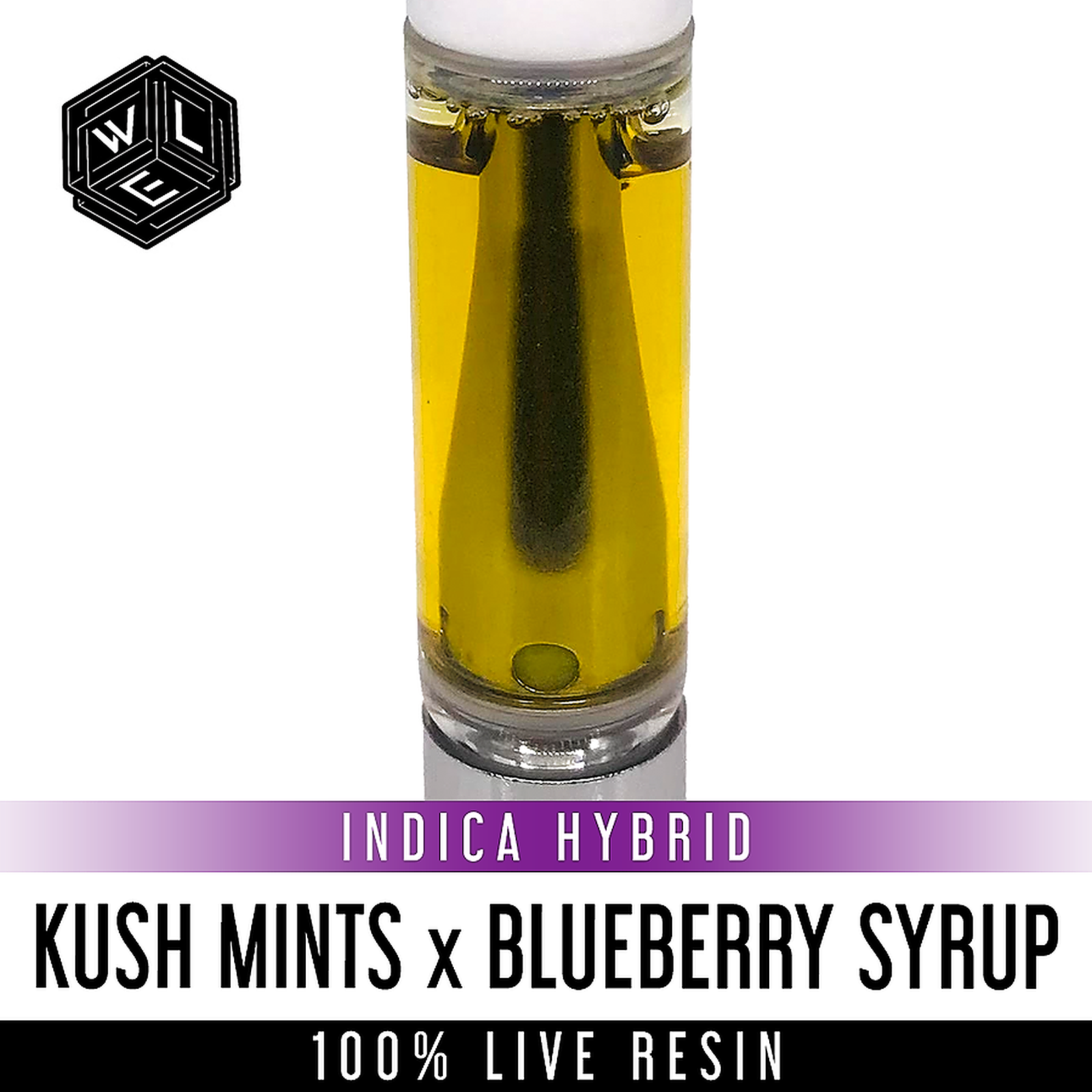White Label Extracts Kush Mints X Blueberry Syrup 100 Live Resin