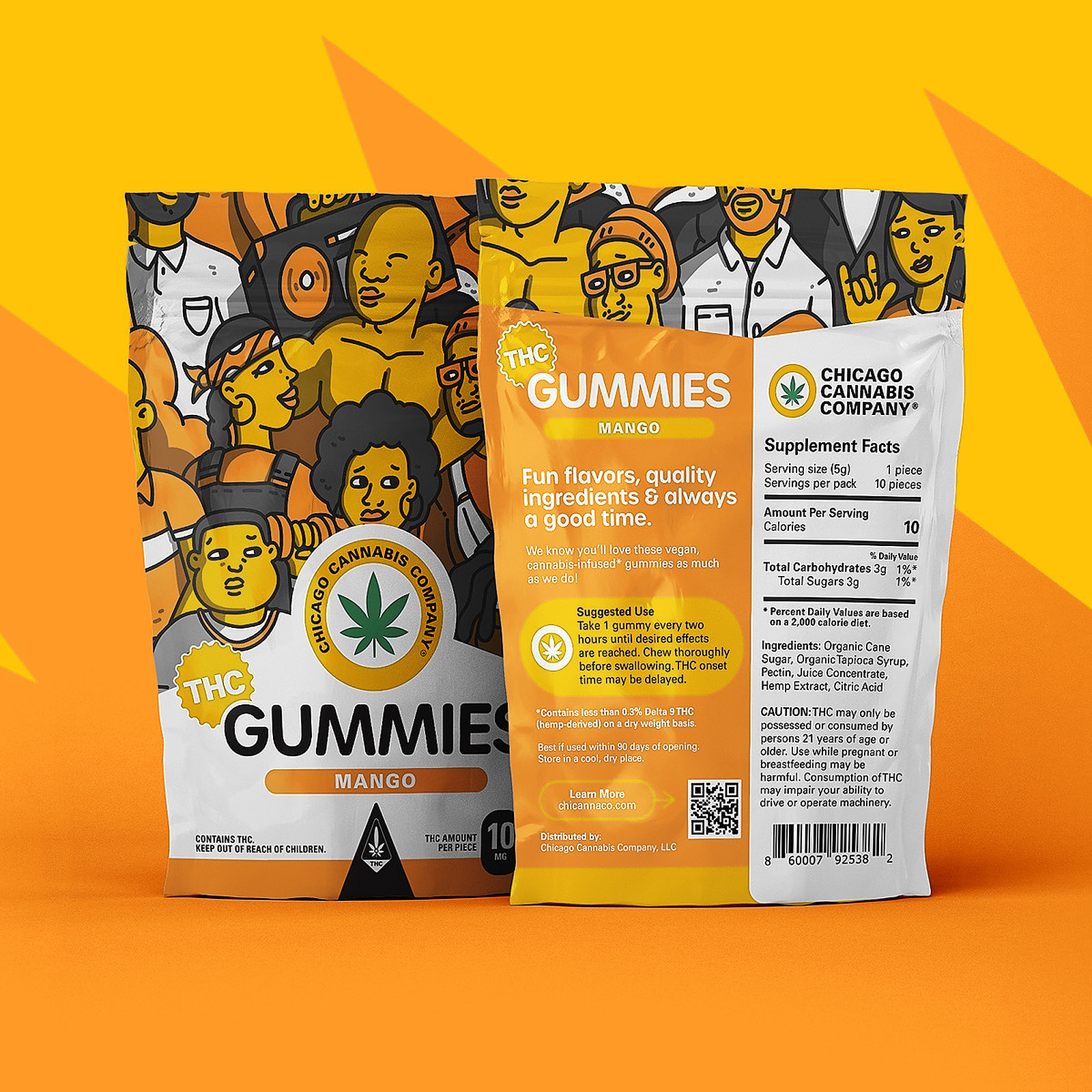 Chicago Cannabis Company: Chicago Cannabis Company 10mg THC Mango ...