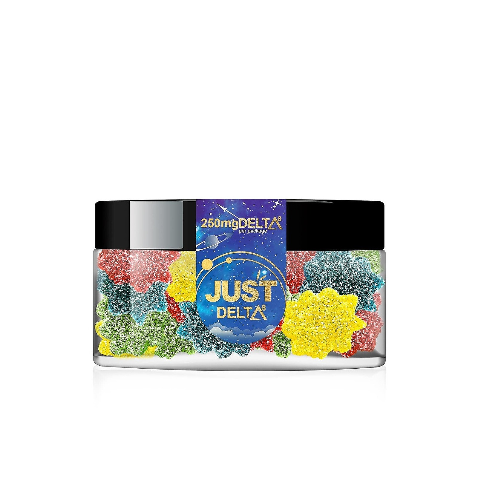 JustCBD: Delta 8 Gummies Sour Bursts 250MG | Leafly
