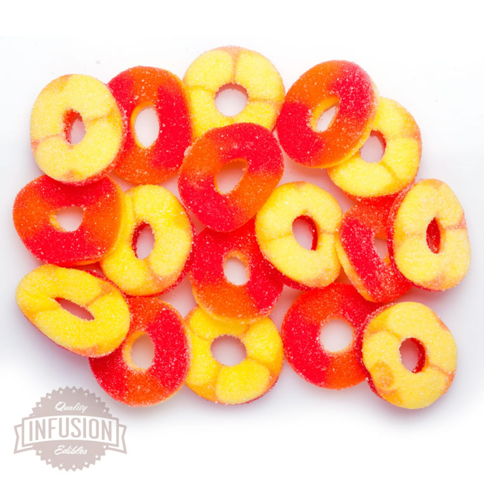 Infusion Edibles: Peach Rings 150mg | Leafly