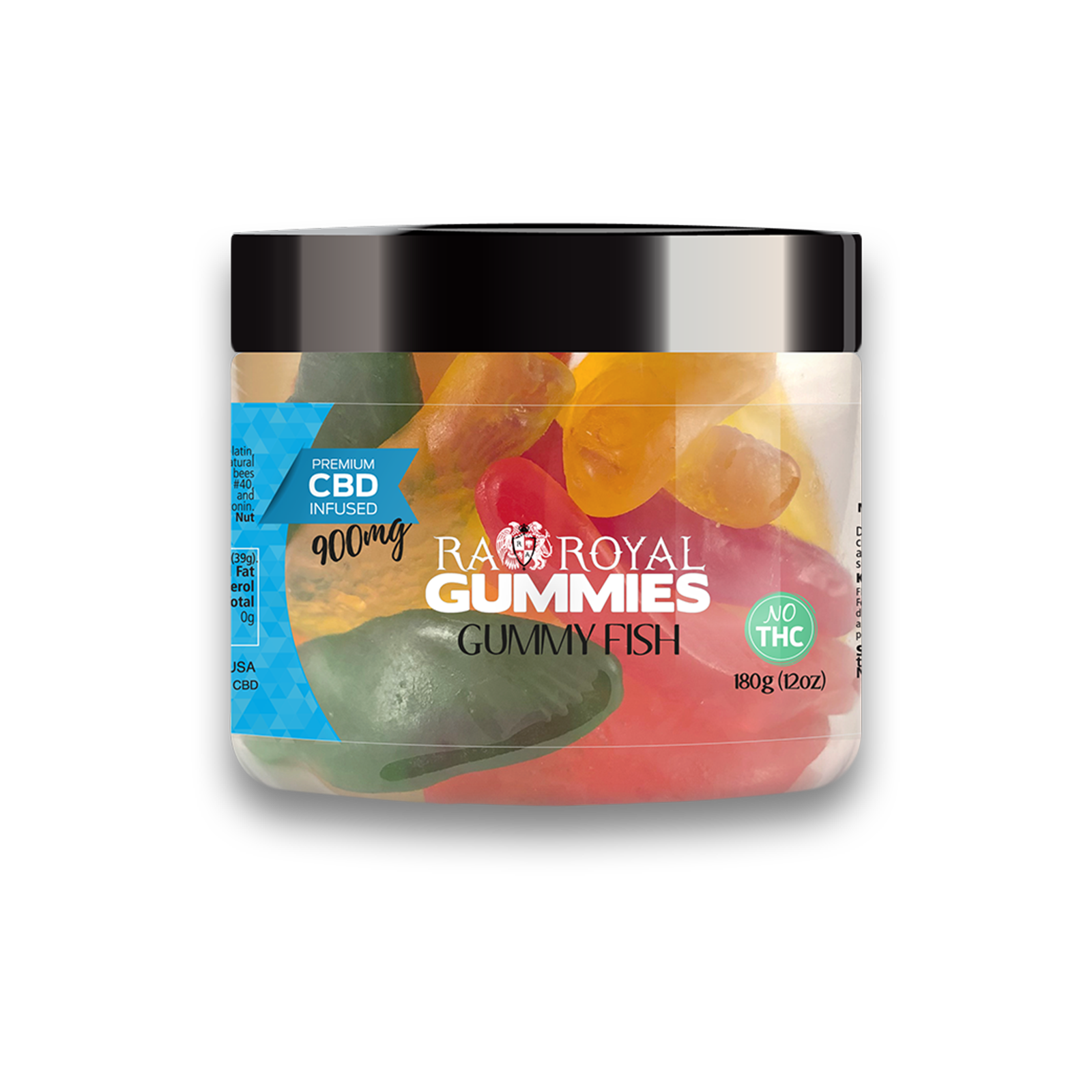 RA Royal: R.A. Royal Gummies: CBD Fish Gummy Jar (900 MG) | Leafly