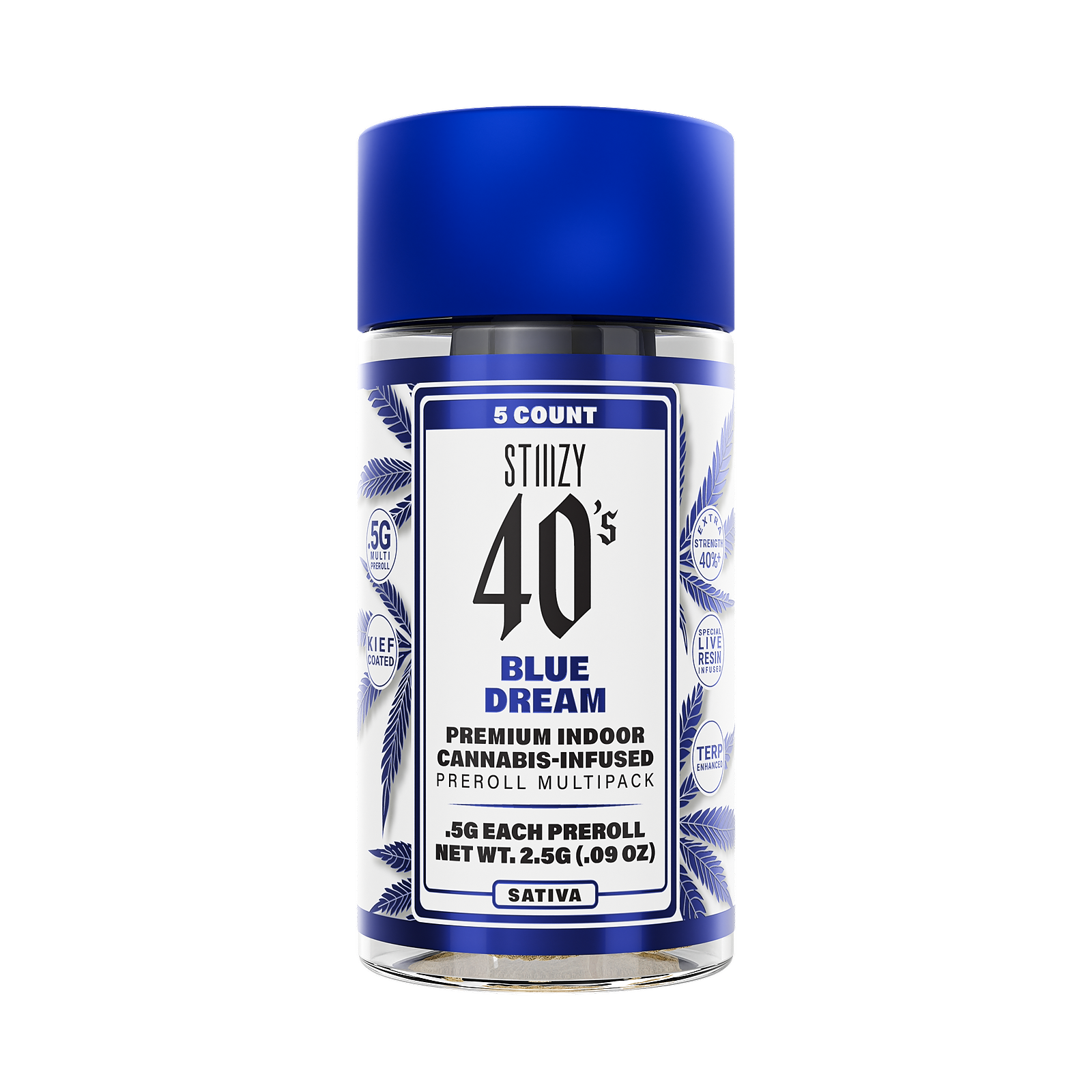 STIIIZY: BLUE DREAM - 40's PREROLL MULTI PACK .5G | Leafly