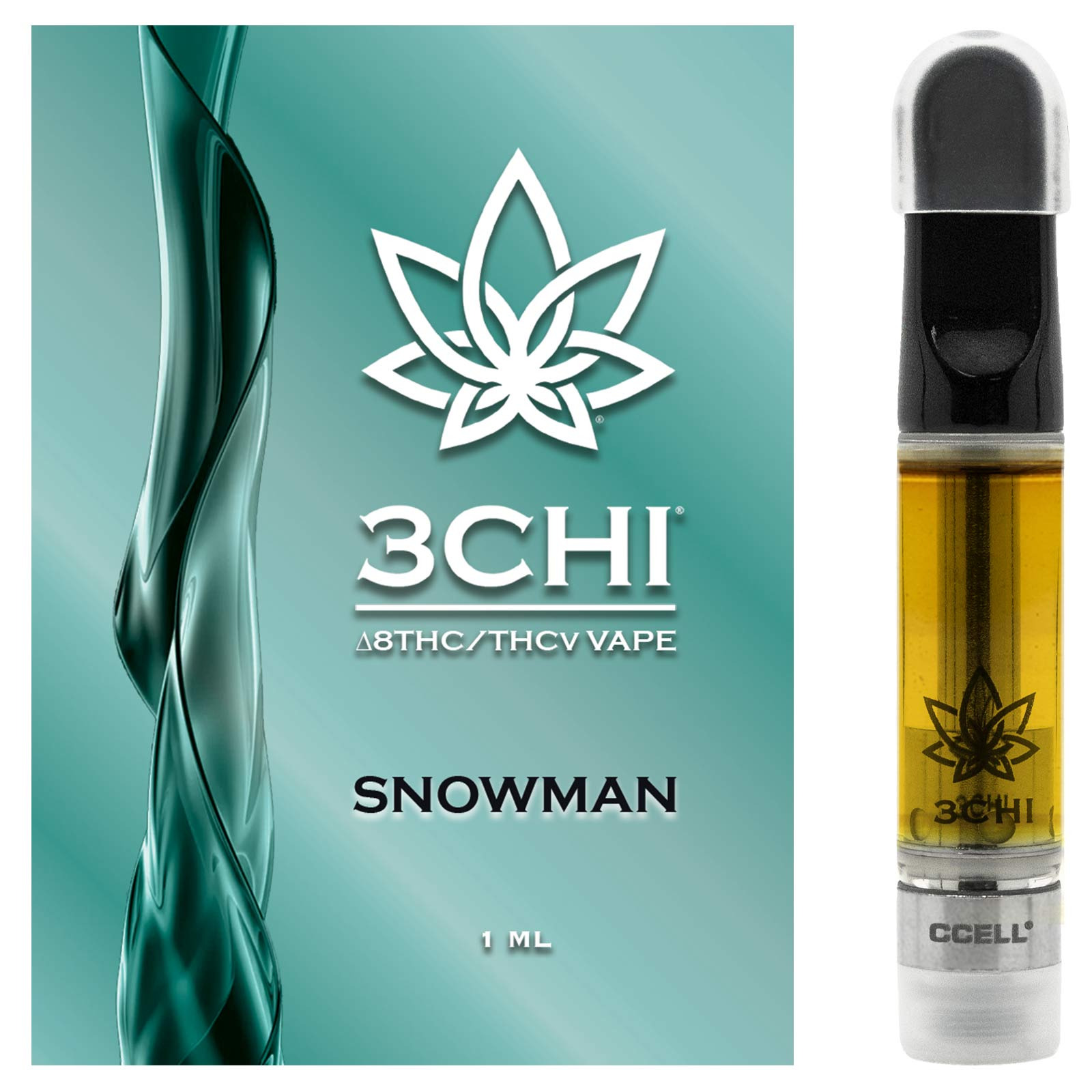 3CHI: THCv Vape Cartridge - Snowman | Leafly