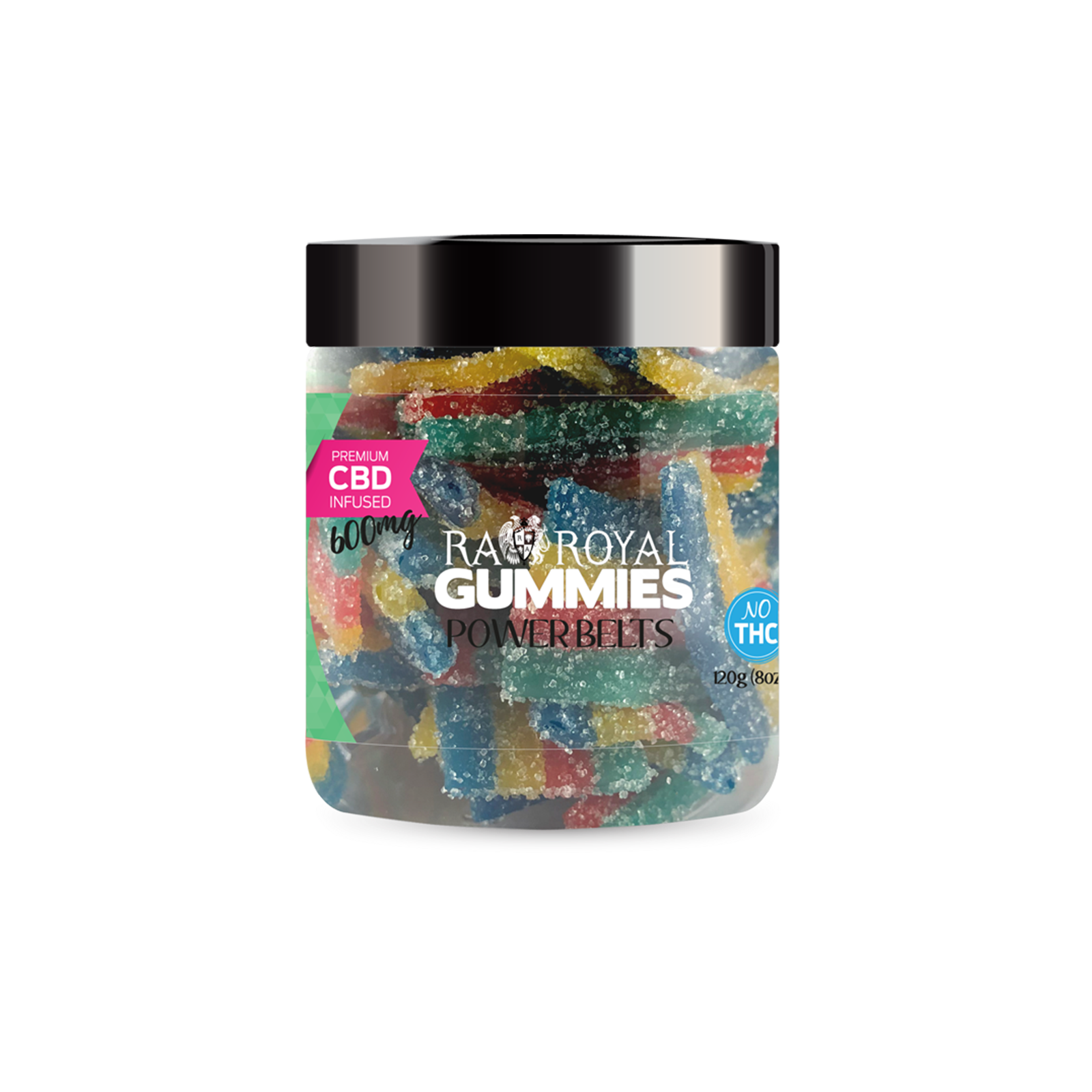 RA Royal: R.A. Royal Gummies: CBD Power Belt Gummy Jar (600 MG) | Leafly