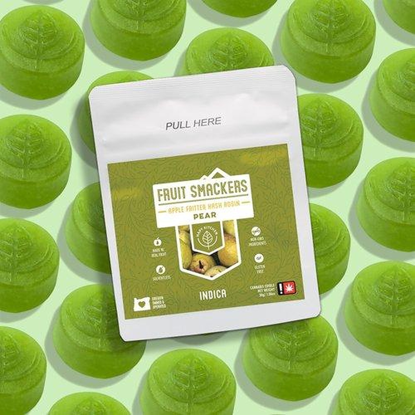 Hapy Kitchen: 100mg Fruit Smacker 10pk - Pear (Apple Fritter) | Leafly