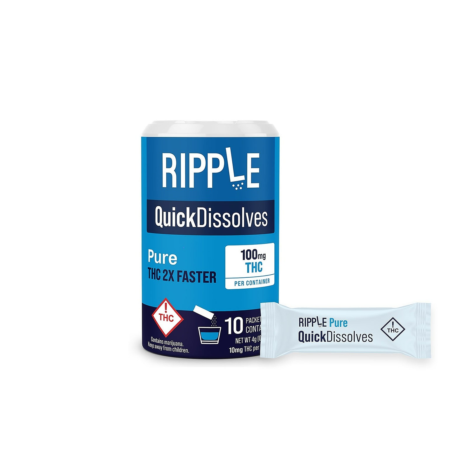 Ripple: Ripple Dissolvables - Pure 100mg | Leafly