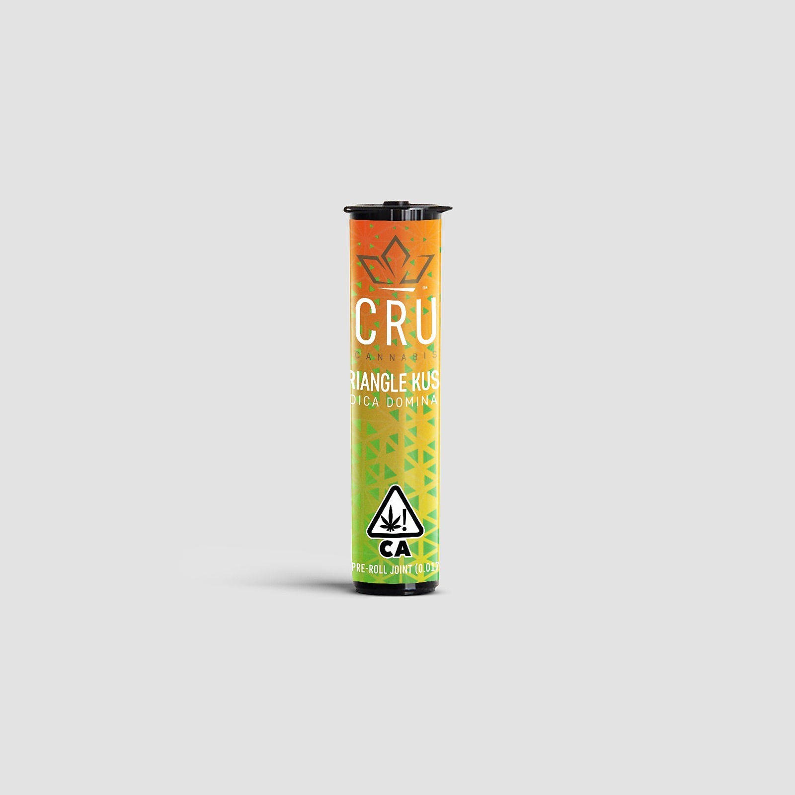 CRU Cannabis: Triangle Kush (0.5G Indica Pre-Roll) | Leafly