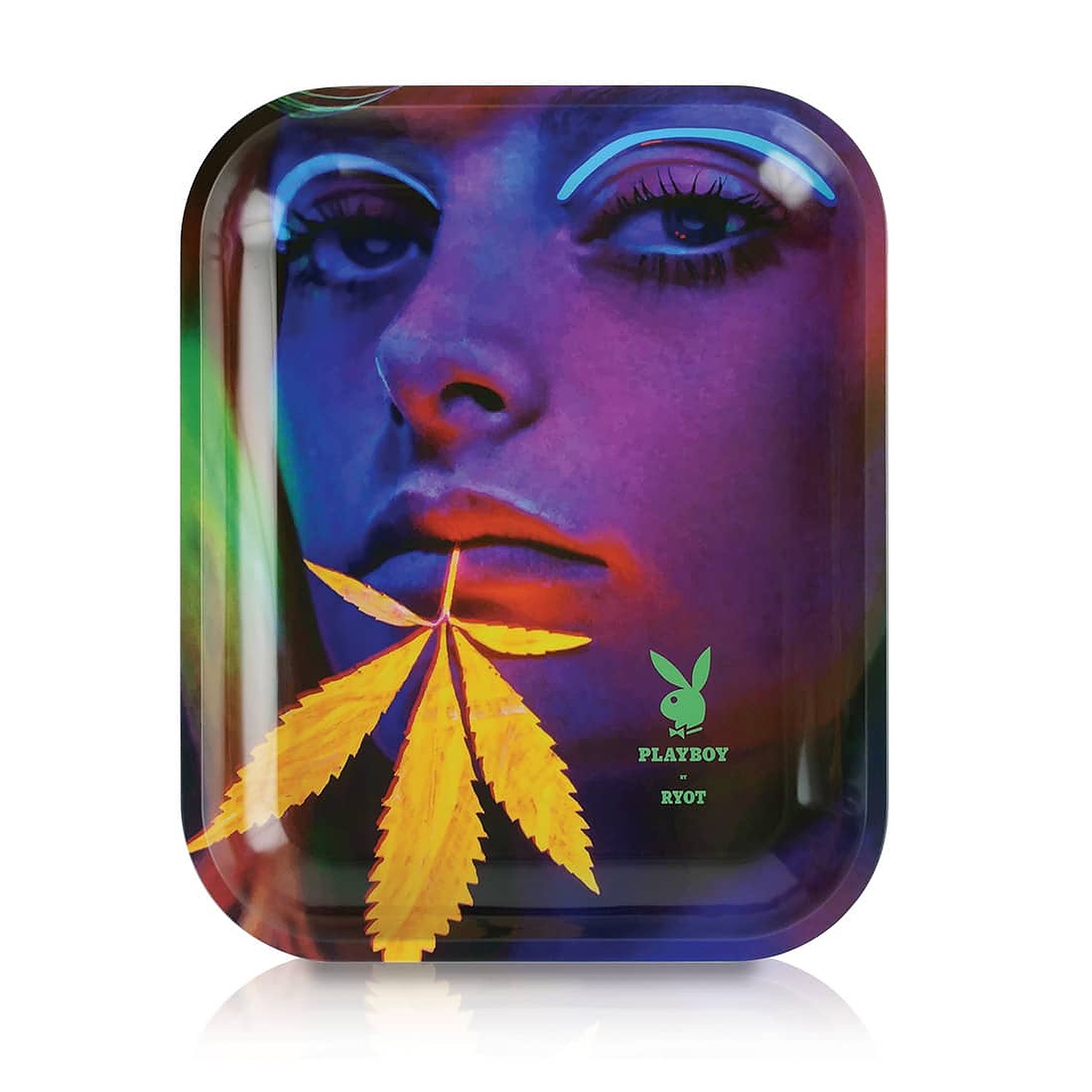 RYOT: PLAYBOY by RYOT® large Leaf Tin Tray | Leafly