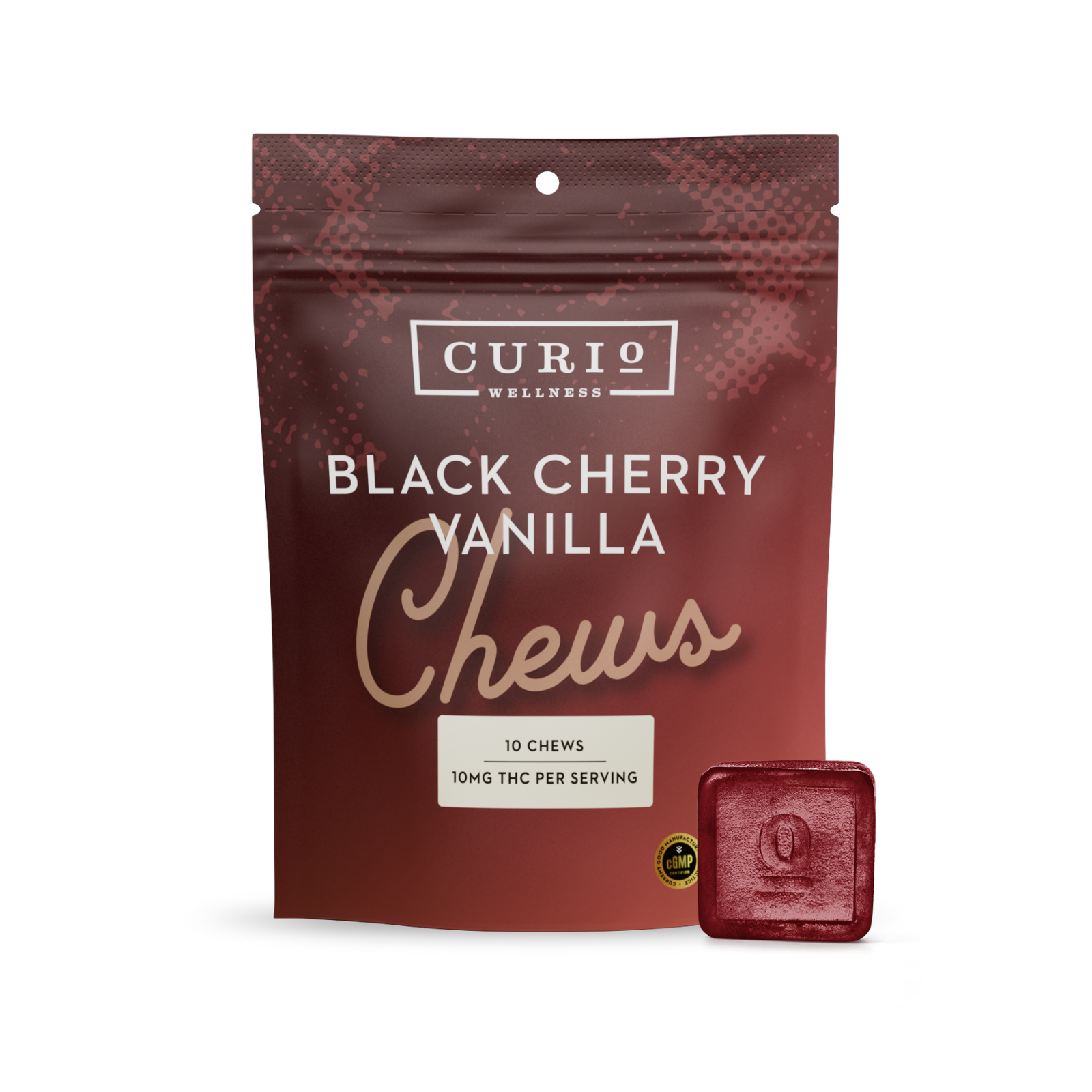 Curio Wellness: Black Cherry Vanilla Chews | 100mg | 10-Pack | Leafly