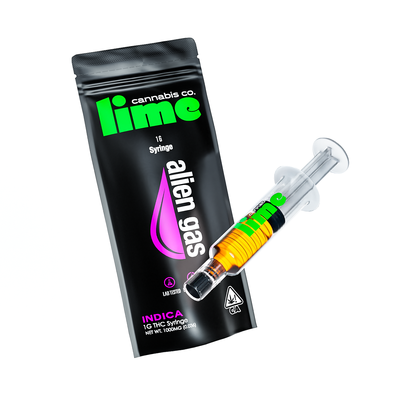 Lime: 1000mg THC Syringe | Alien Gas | Leafly