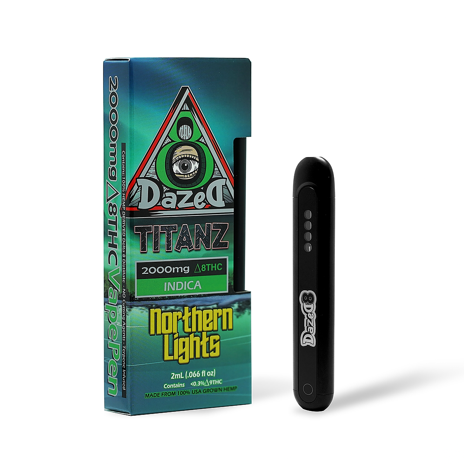 DazeD8: Northern Lights Titanz Delta 8-THC Disposable Vape 2g | Leafly DazeD8: Northern Lights Titanz Delta 8-THC Disposable Vape 2g | Leafly
