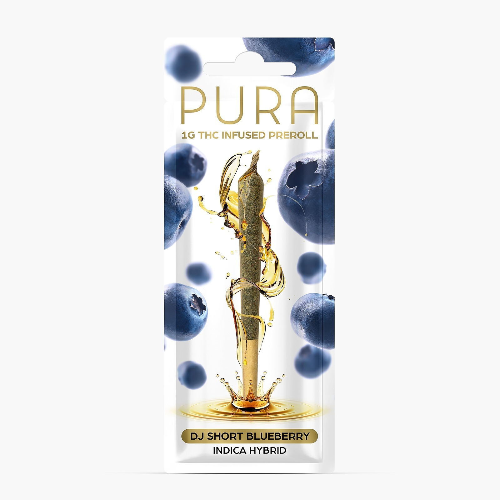 PURA Concentrates: 1g Infused PreRoll | DJ Short Blueberry | Leafly