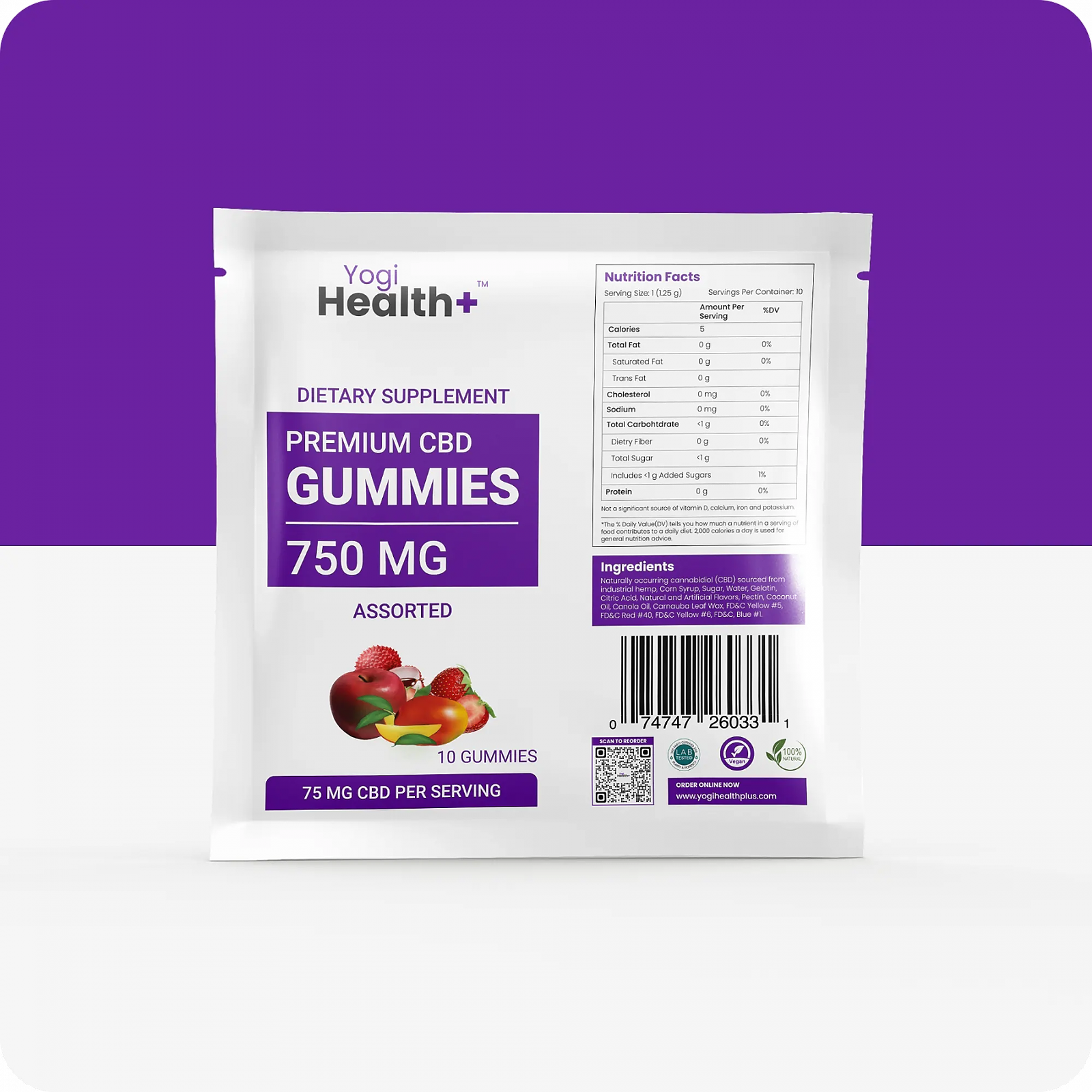 Yogi Health Plus: PREMIUM CBD GUMMIES BAG | Leafly