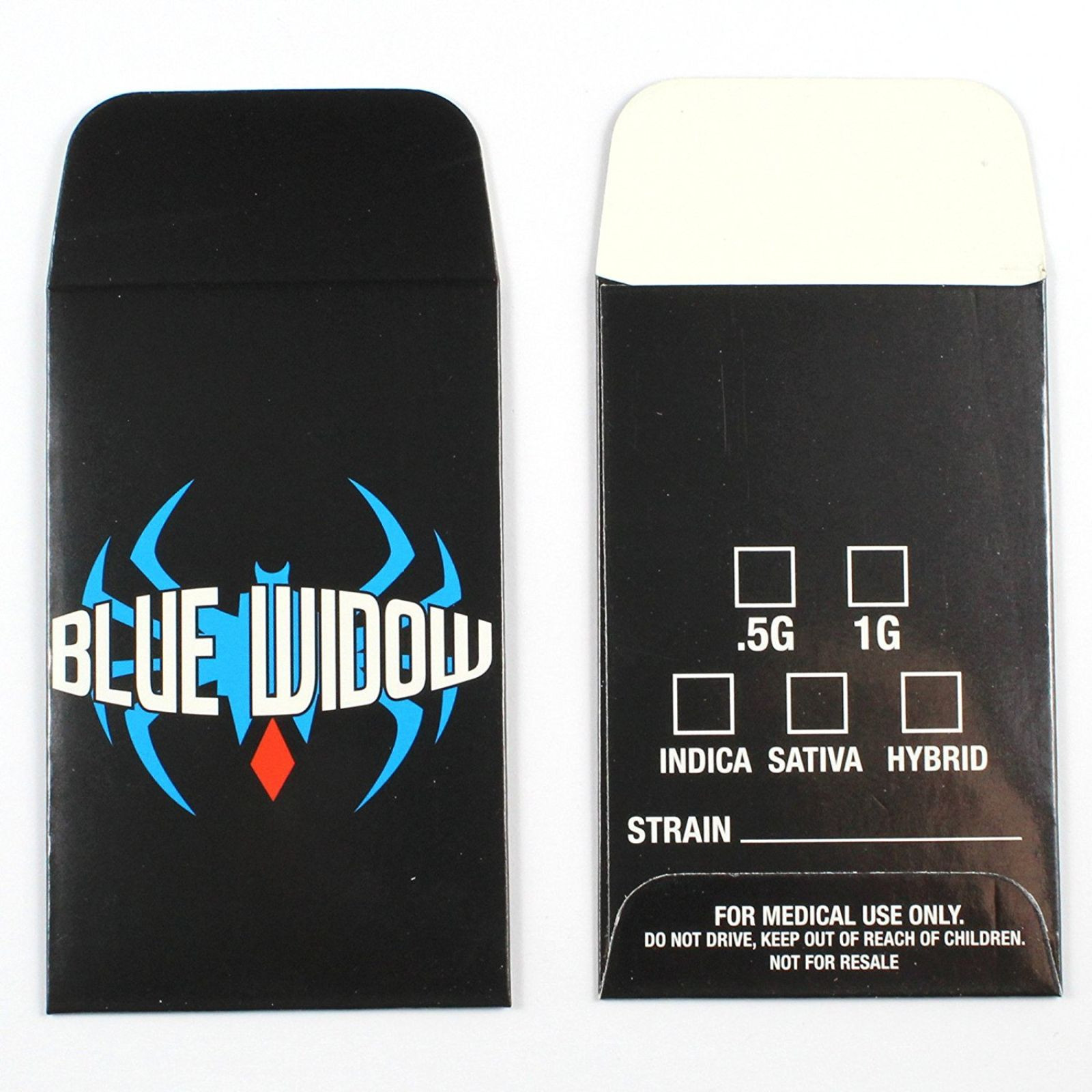 Shatter Labels: 25 BLUE WIDOW Strain Concentrate Envelopes by Shatter ...