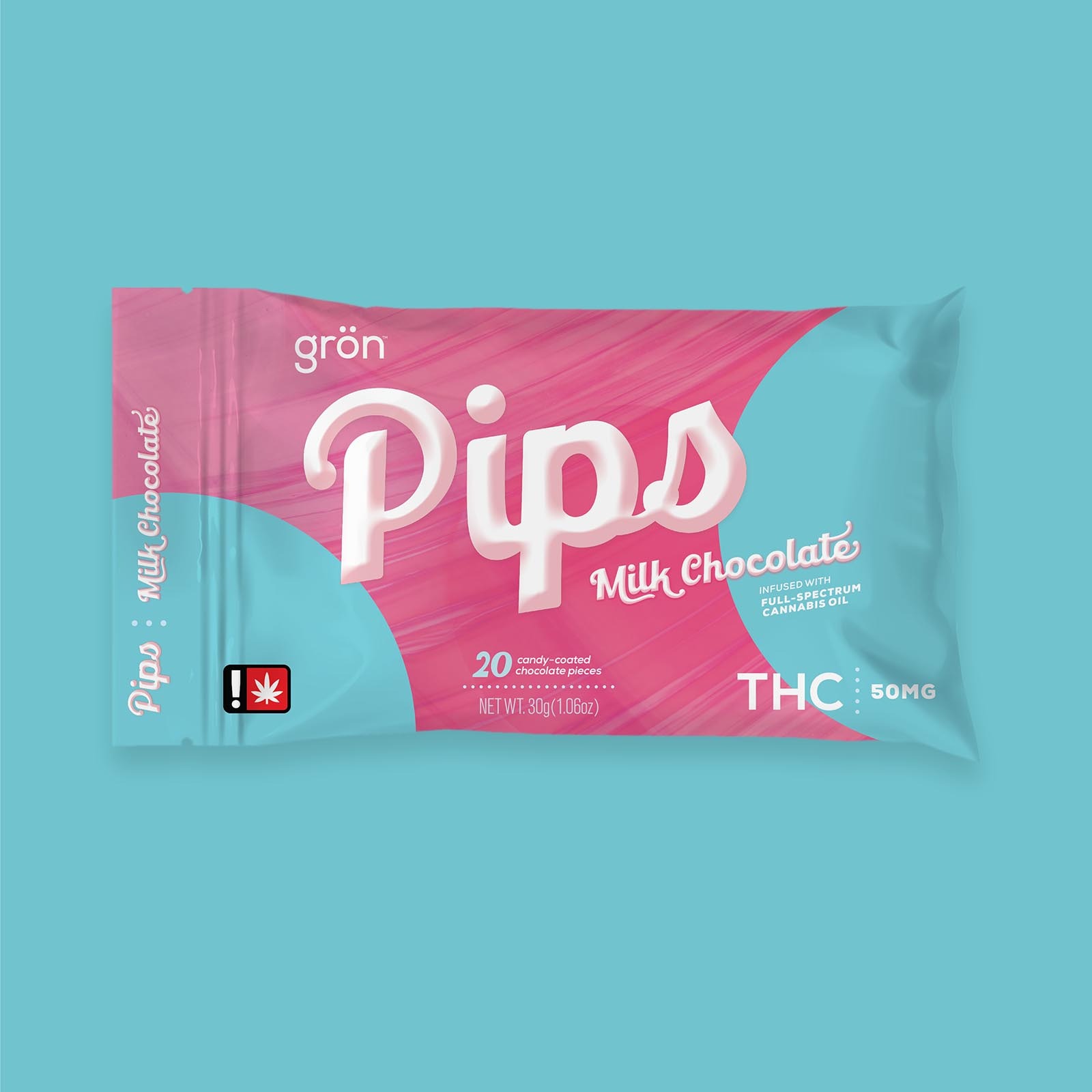 Grön: Grön THC Milk Chocolate Pips | Leafly