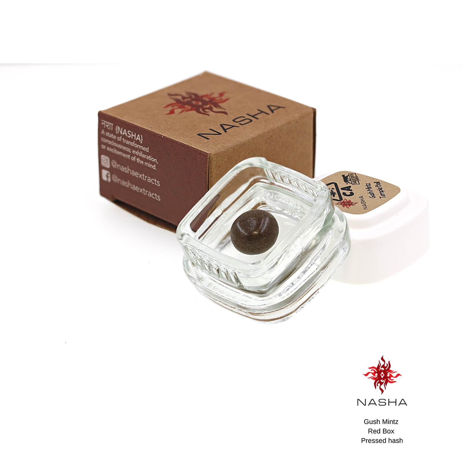 NASHA: Gush Mintz Red Temple Ball Hash | Leafly
