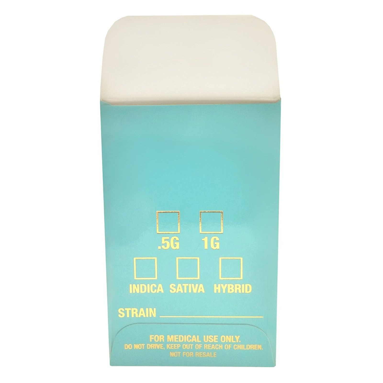 Shatter Labels: 50 Light Blue Gold Oil Wax Extract Coin Envelopes ...