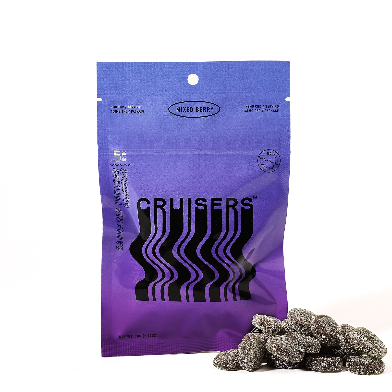 Cruisers: Mixed Berry Indica [20pk] (100mg) | Leafly
