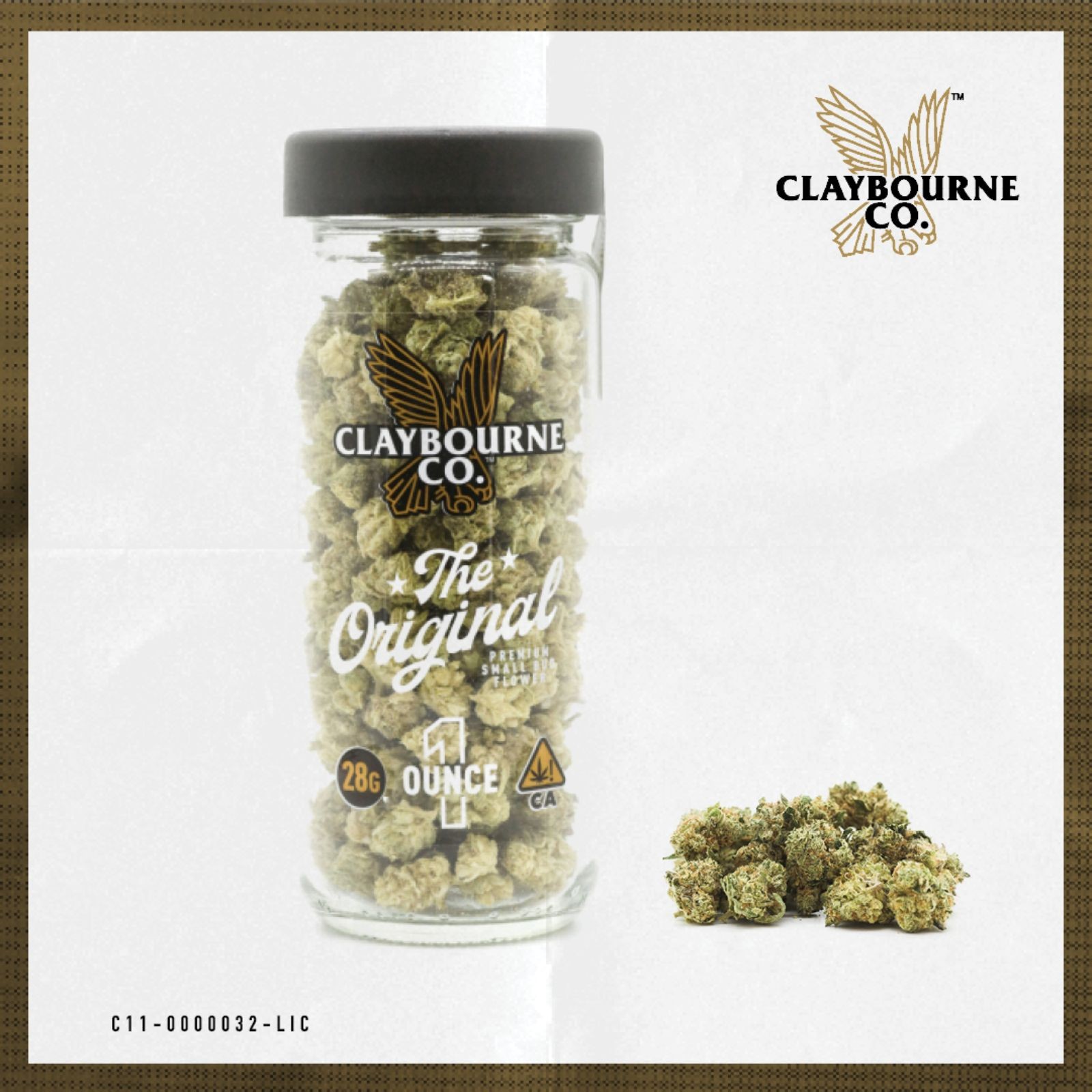 Claybourne Co.: White Tahoe Cookies (28g) - Small Buds | Leafly