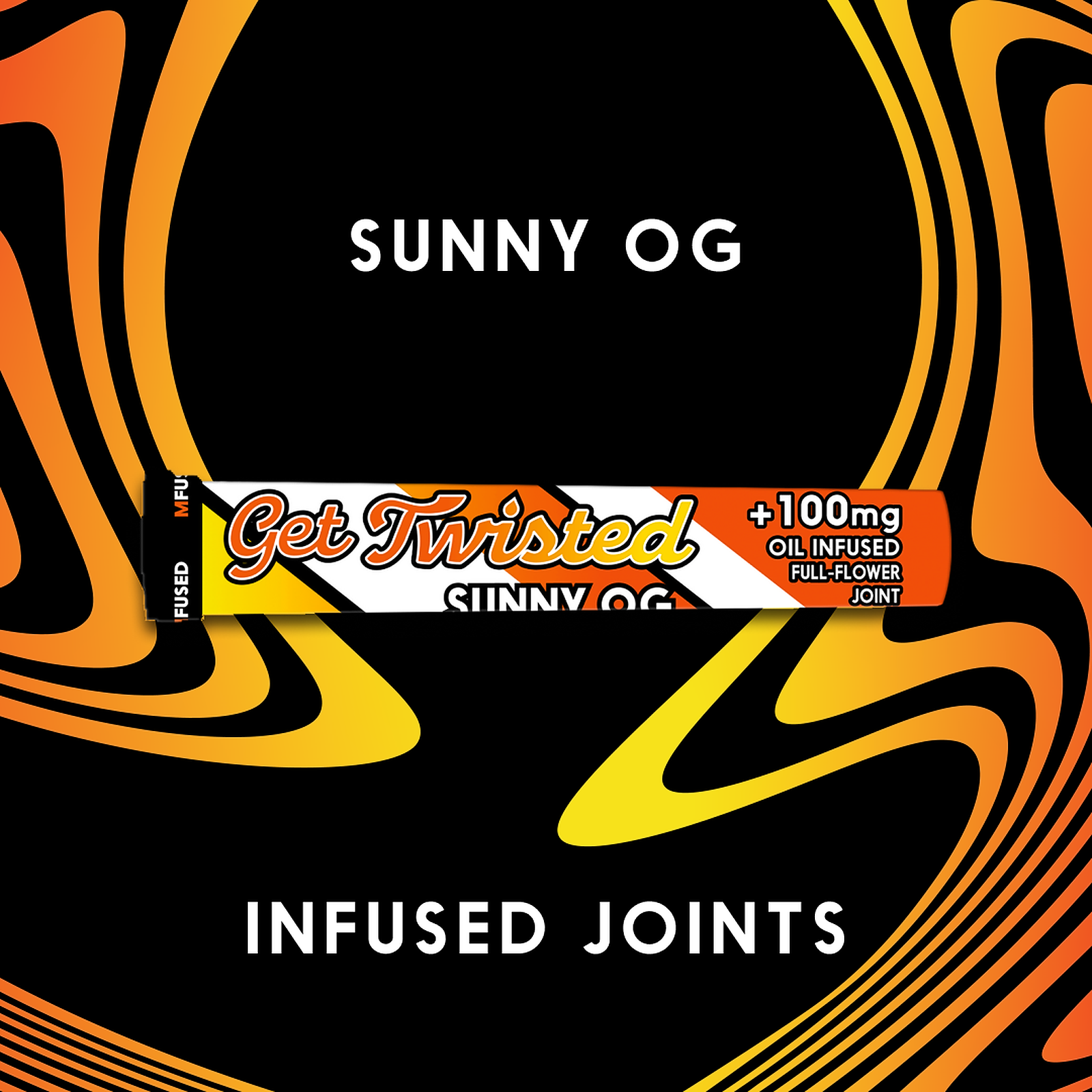 MFUSED: TWISTED Infused Pre-roll: Sunny OG | Leafly