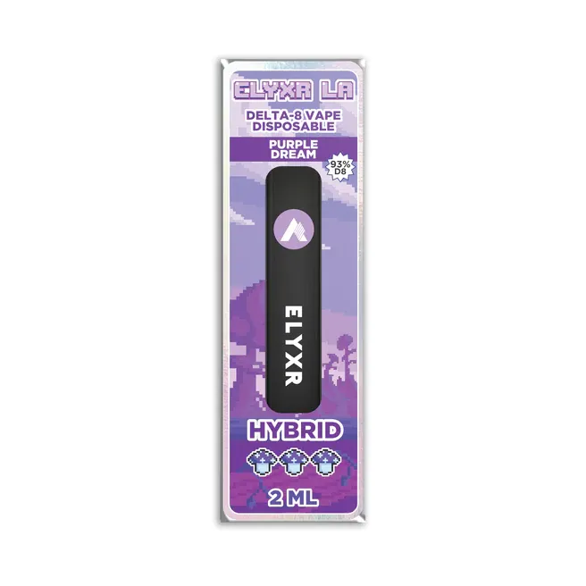 Elyxr: Delta 8 Disposable Vape 2 Grams (2000mg) | Hybrid ~ Purple Dream ...