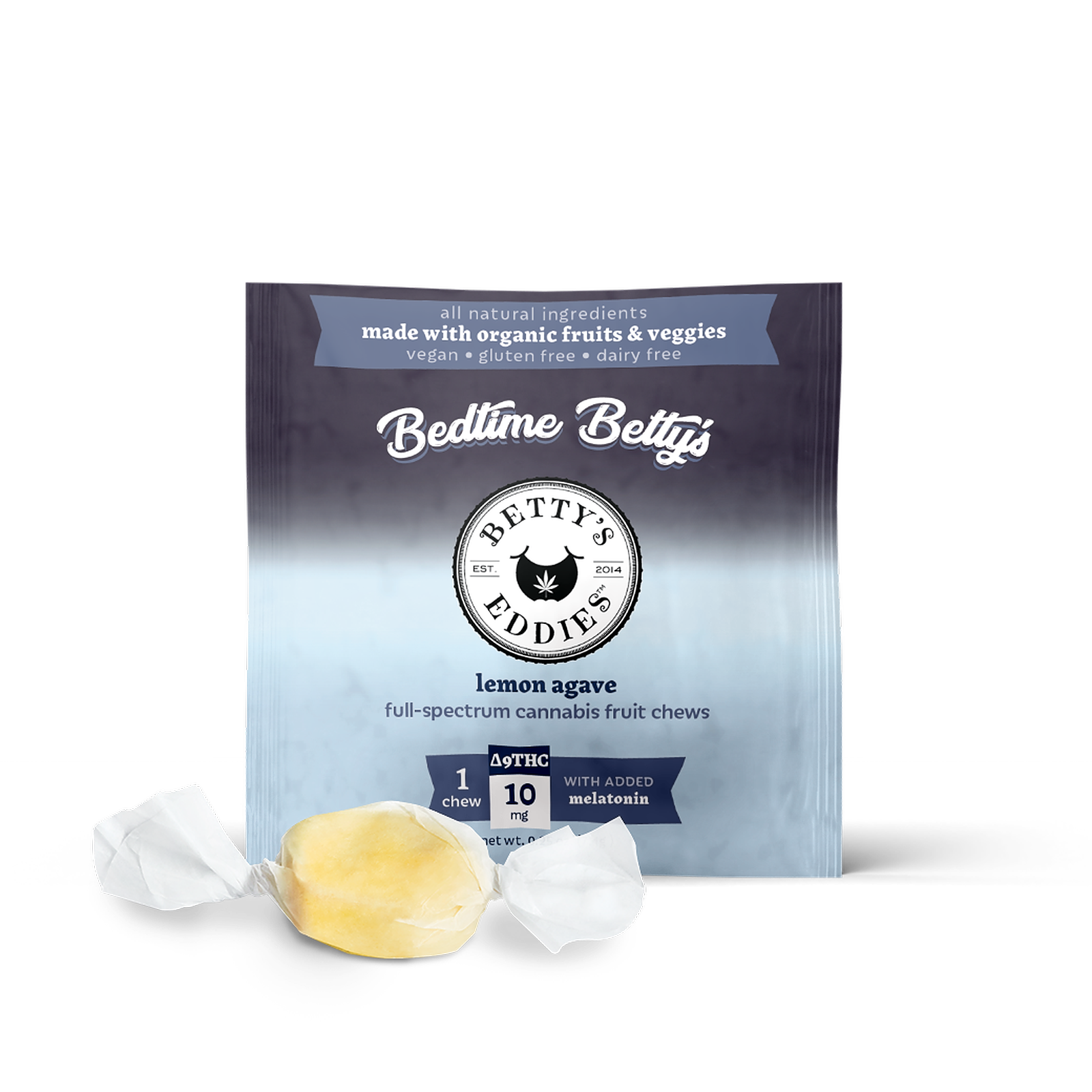 Betty's Eddies: Bedtime Betty's - Lemon Agave [1pk] (10mg THC) | Leafly