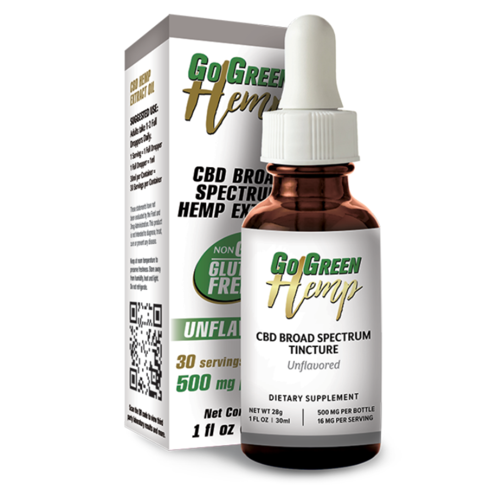 GoGreen Hemp CBD: GoGreen Hemp™ Unflavored CBD Cannabinoids 500mg | Leafly