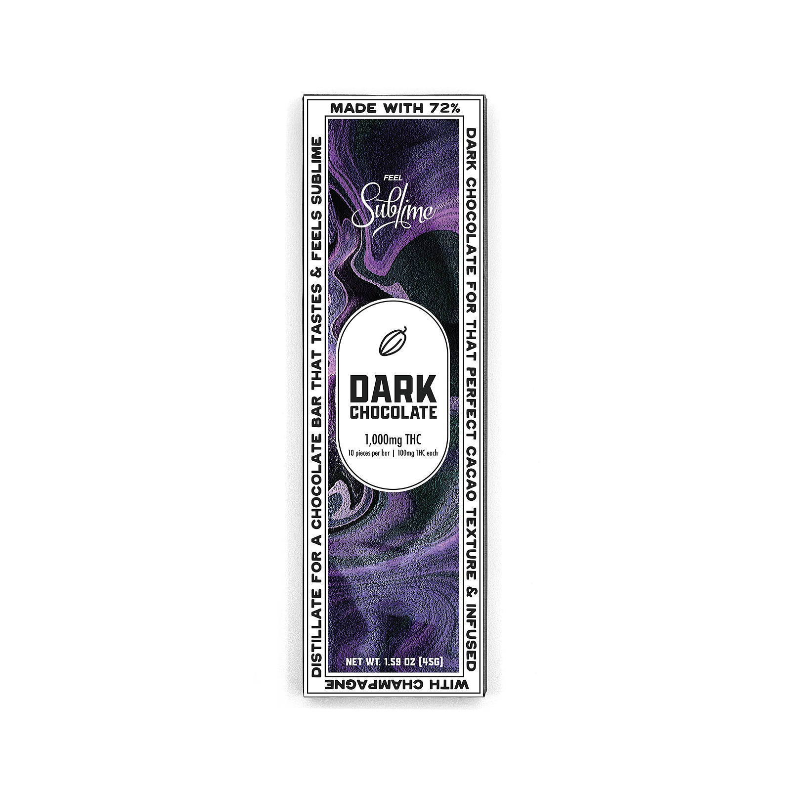 Sublime Brands: Dark Chocolate Bar 1,000mg | Leafly
