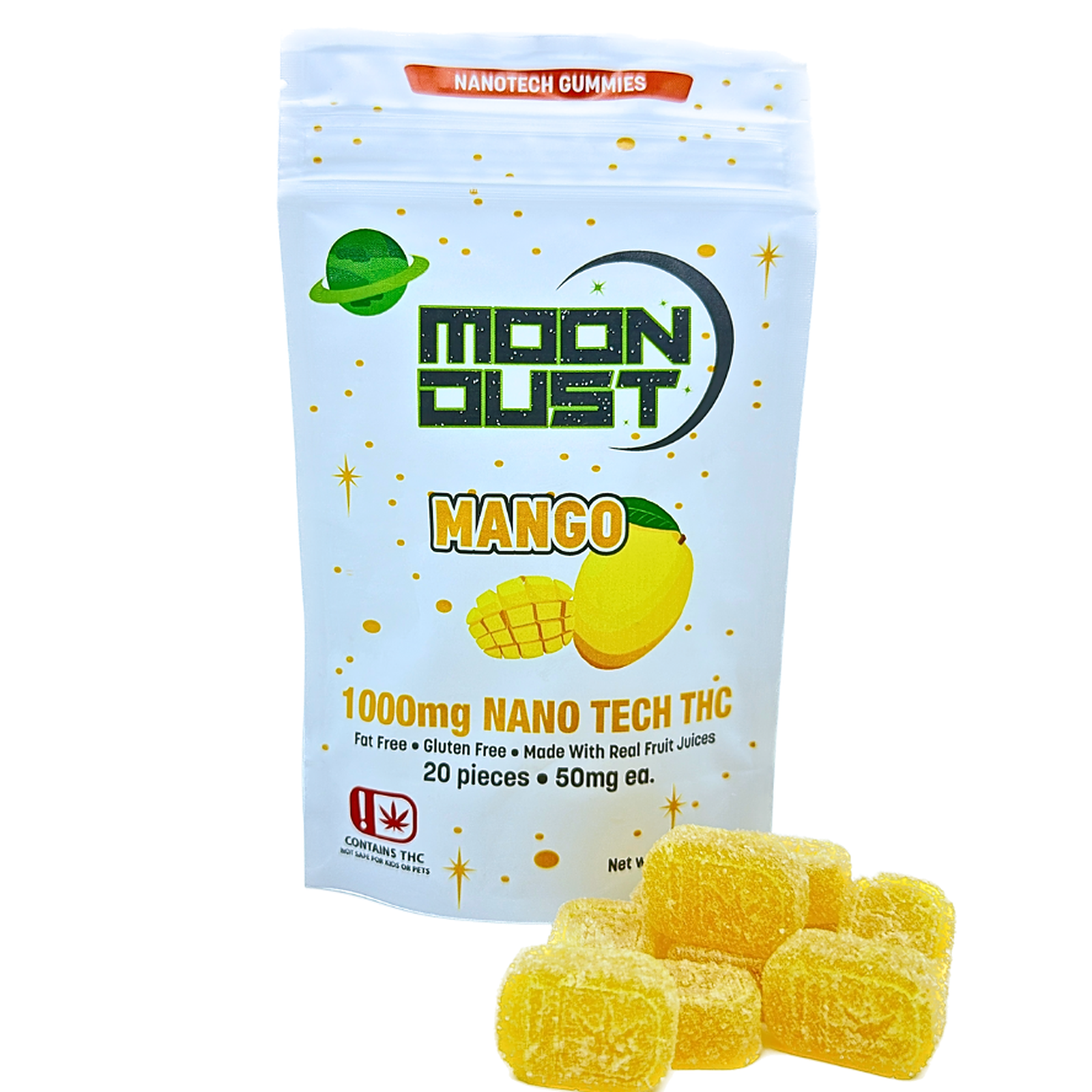 MOON DUST: 1000 MG NANOTECH GUMMY MANGO | Leafly