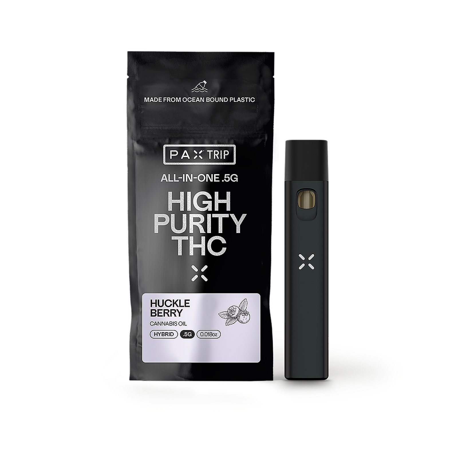 PAX®: PAX Trip High Purity - Huckleberry (H) - 0.5g Disposable | Leafly