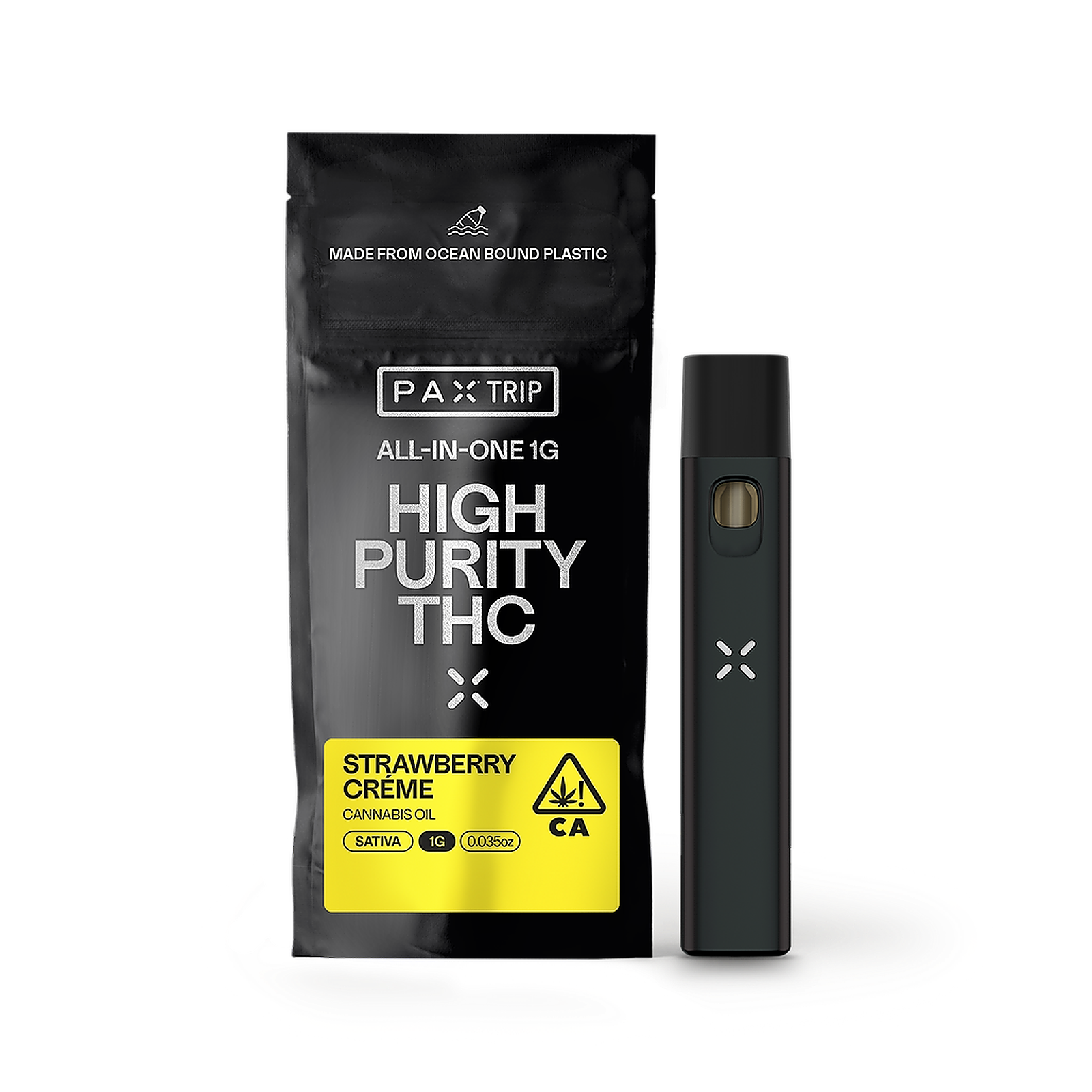 PAX®: PAX Trip High Purity - Strawberry Creme (S) - 1g Disposable | Leafly