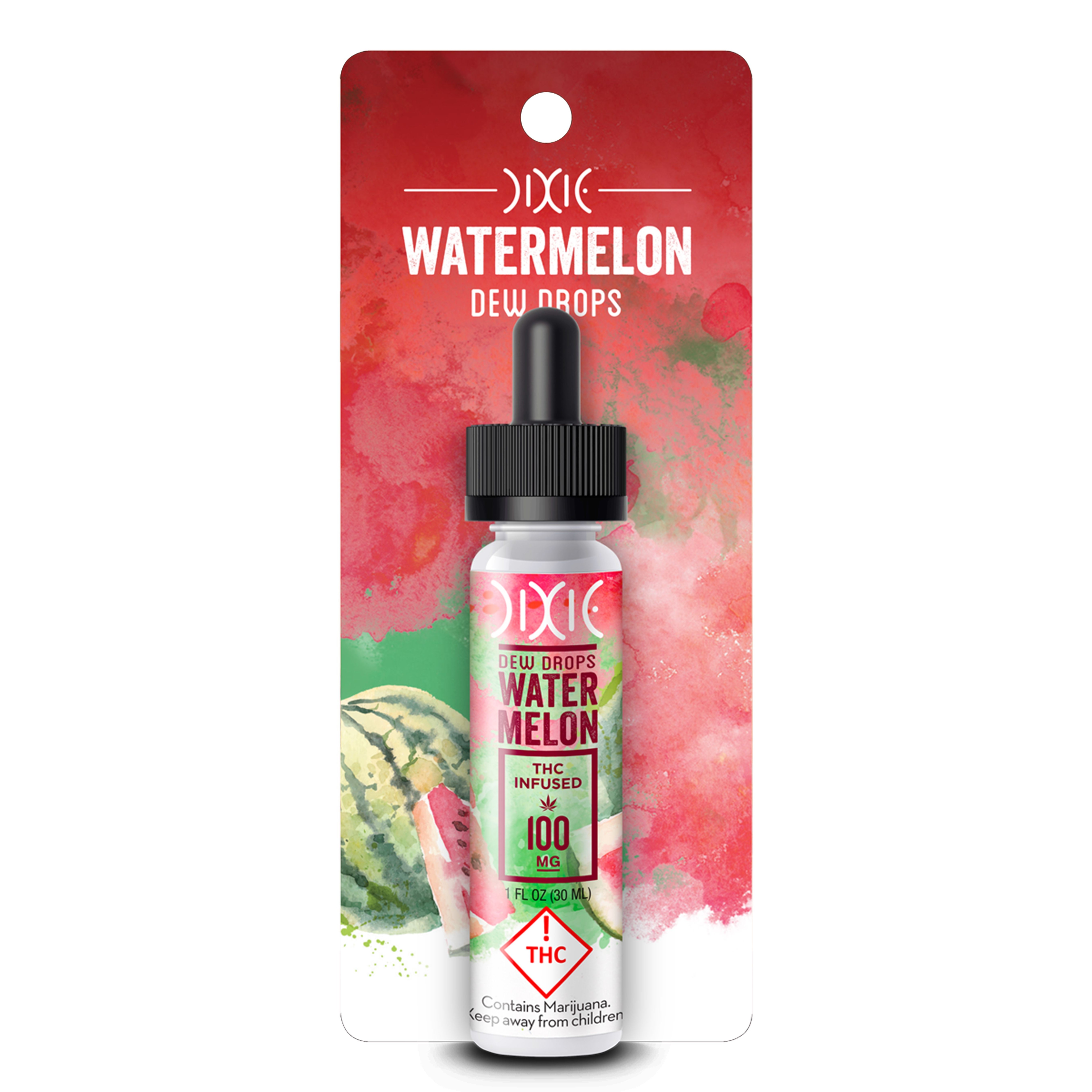 Dixie Brands: Watermelon Dew Drops - 100mg | Leafly
