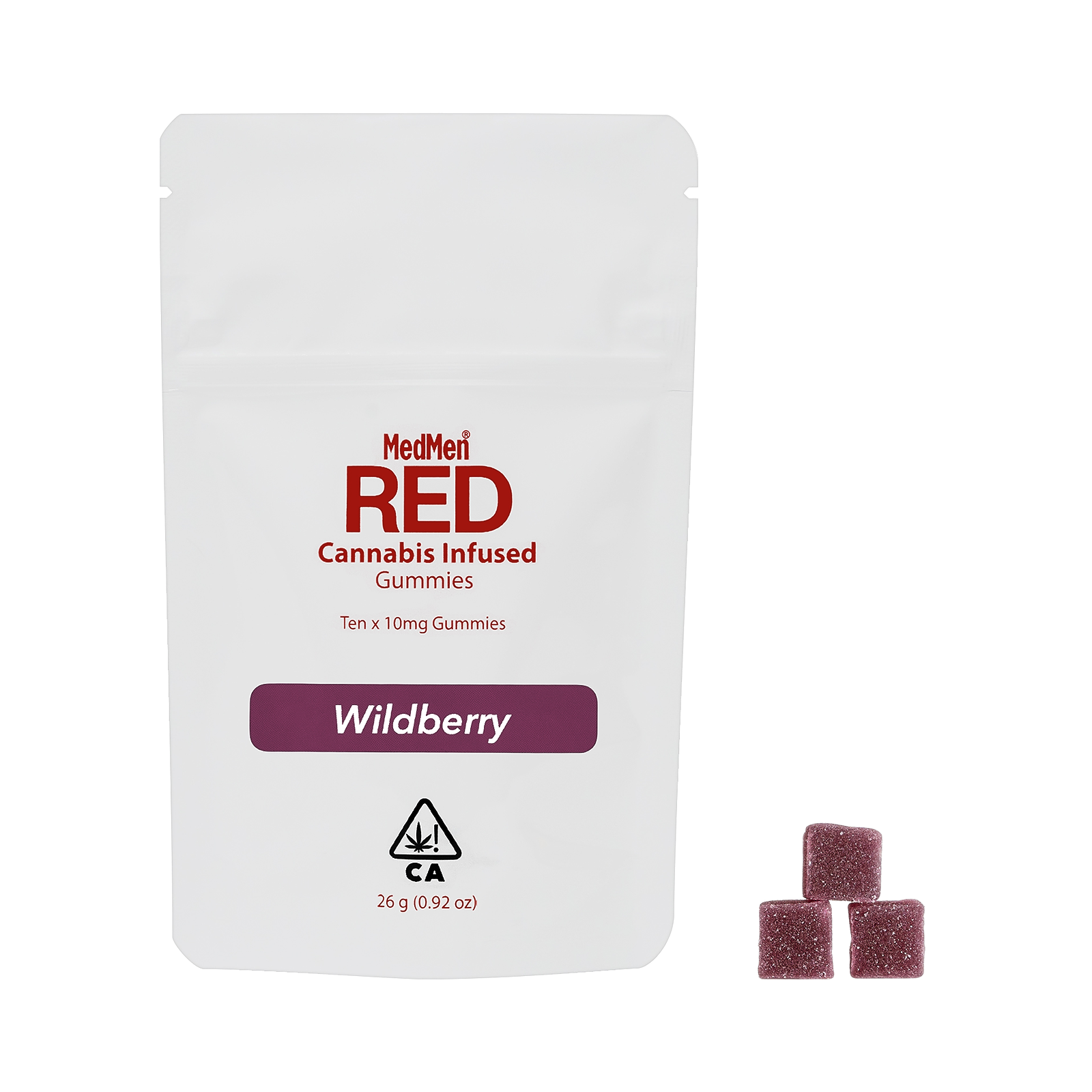 MedMen RED: Wildberry Gummies - 100mg - 10ct | Leafly