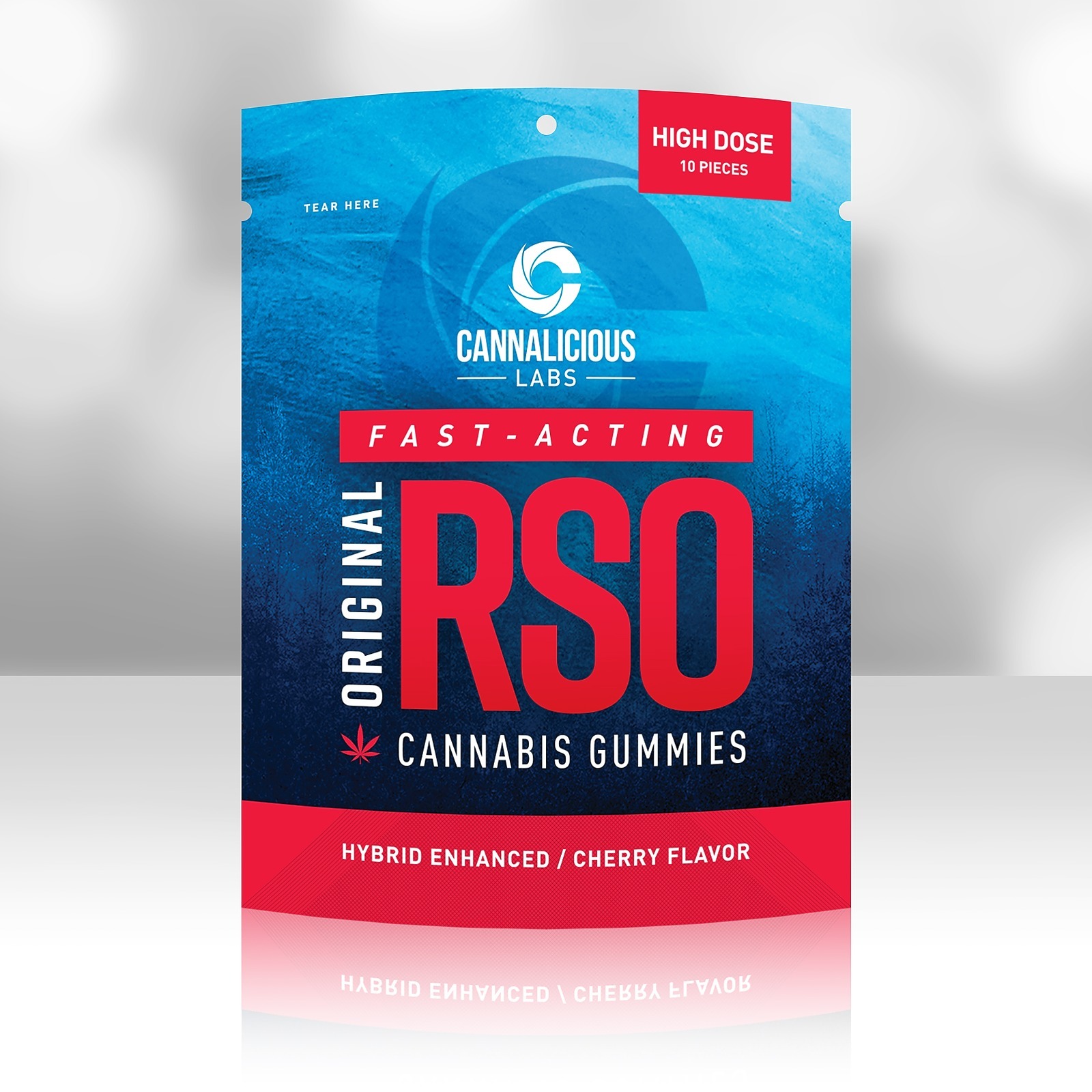 Cannalicious Labs: RSO Gummy - Cherry - Hybrid - High Dose | Leafly