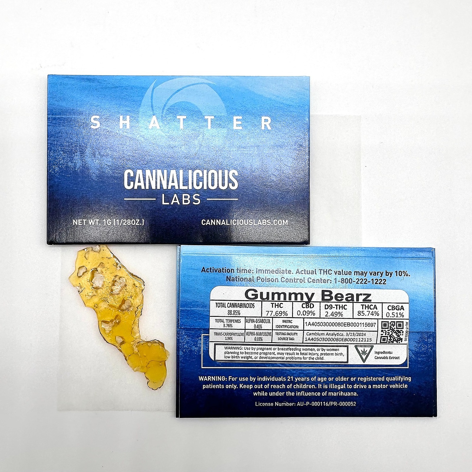 Cannalicious Labs: Gummy Bearz Shatter | Leafly