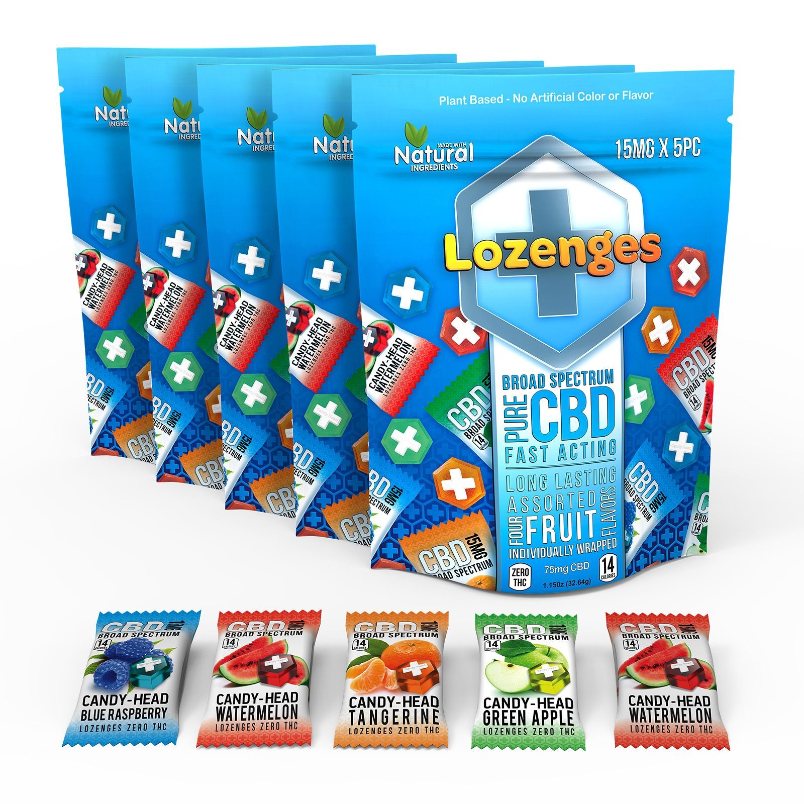 Candy Head: Candy Head 15mg Broad Spectrum CBD Lozenges - (5 pouch ...