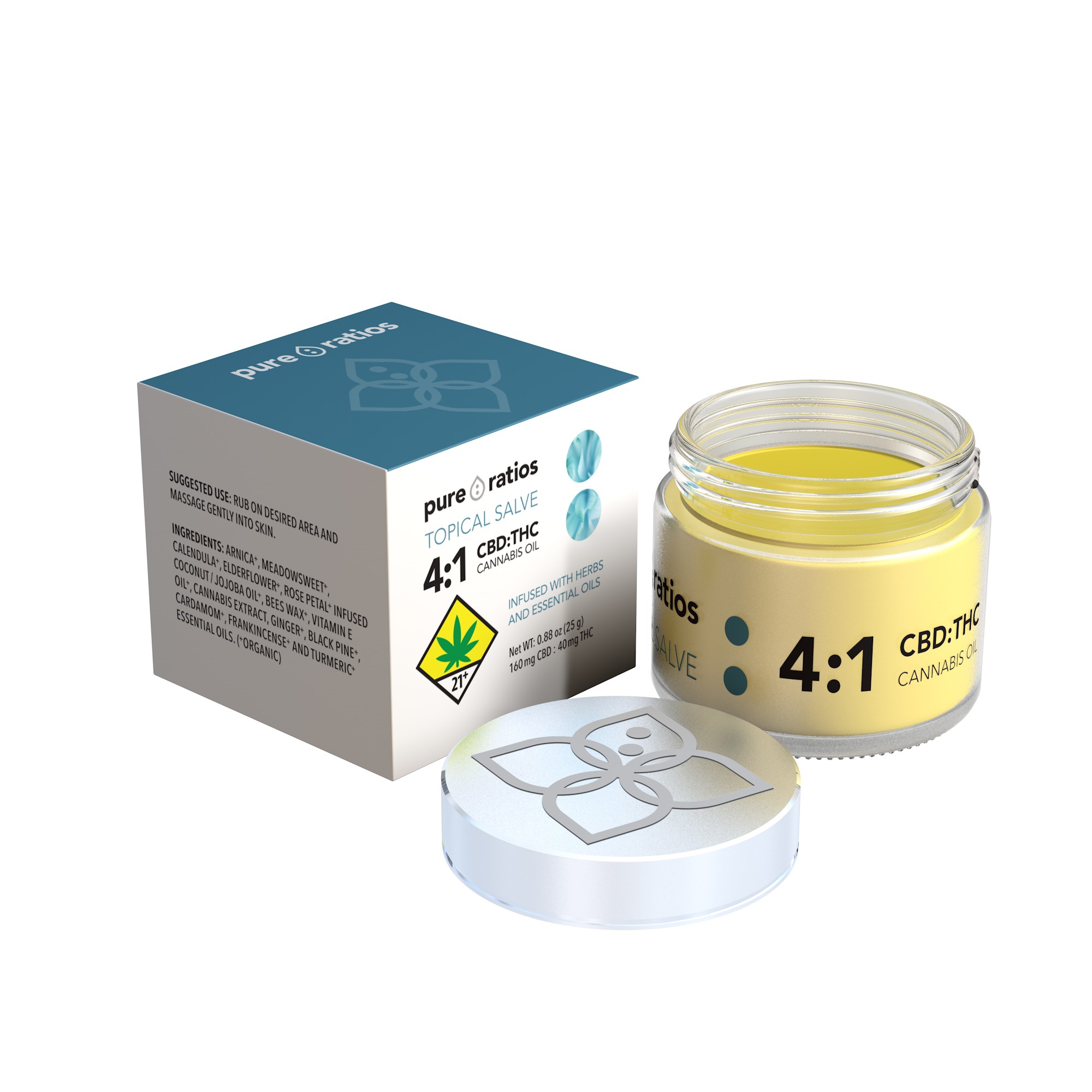 Northwest Cannabis Solutions: Pure Ratios 4:1 CBD:THC Salve 200mg | Leafly