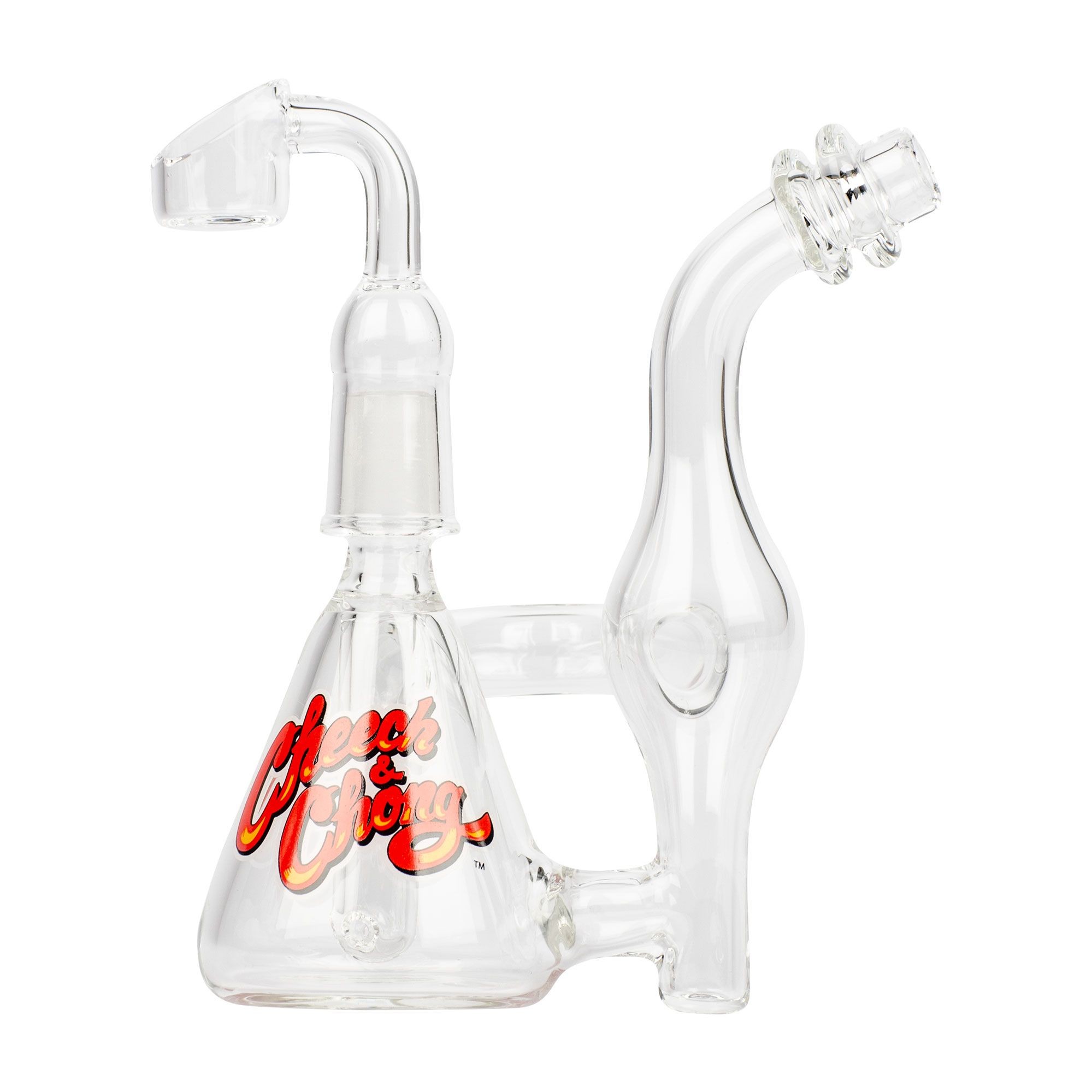 Cheech & Chong Glass: Strawberry Concentrate Recycler Bubbler | Leafly