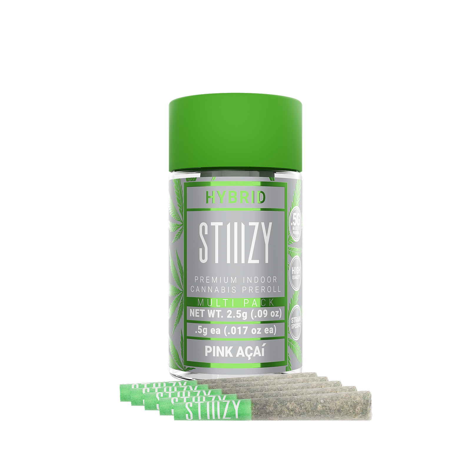STIIIZY: PINK ACAI - .5G PREROLL MULTI PACK | Leafly