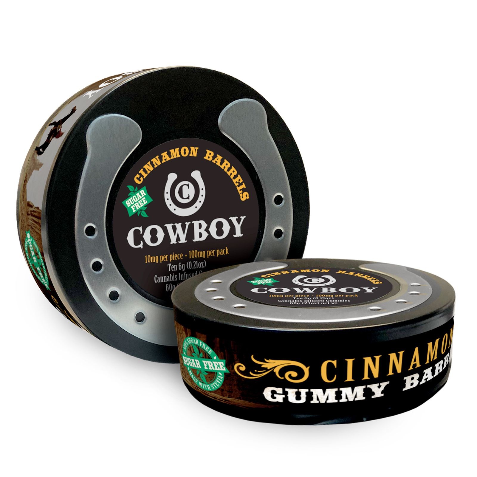 Cowboy Cannabis: Cowboy Gummy Barrels - Sugar Free Cinnamon | Leafly