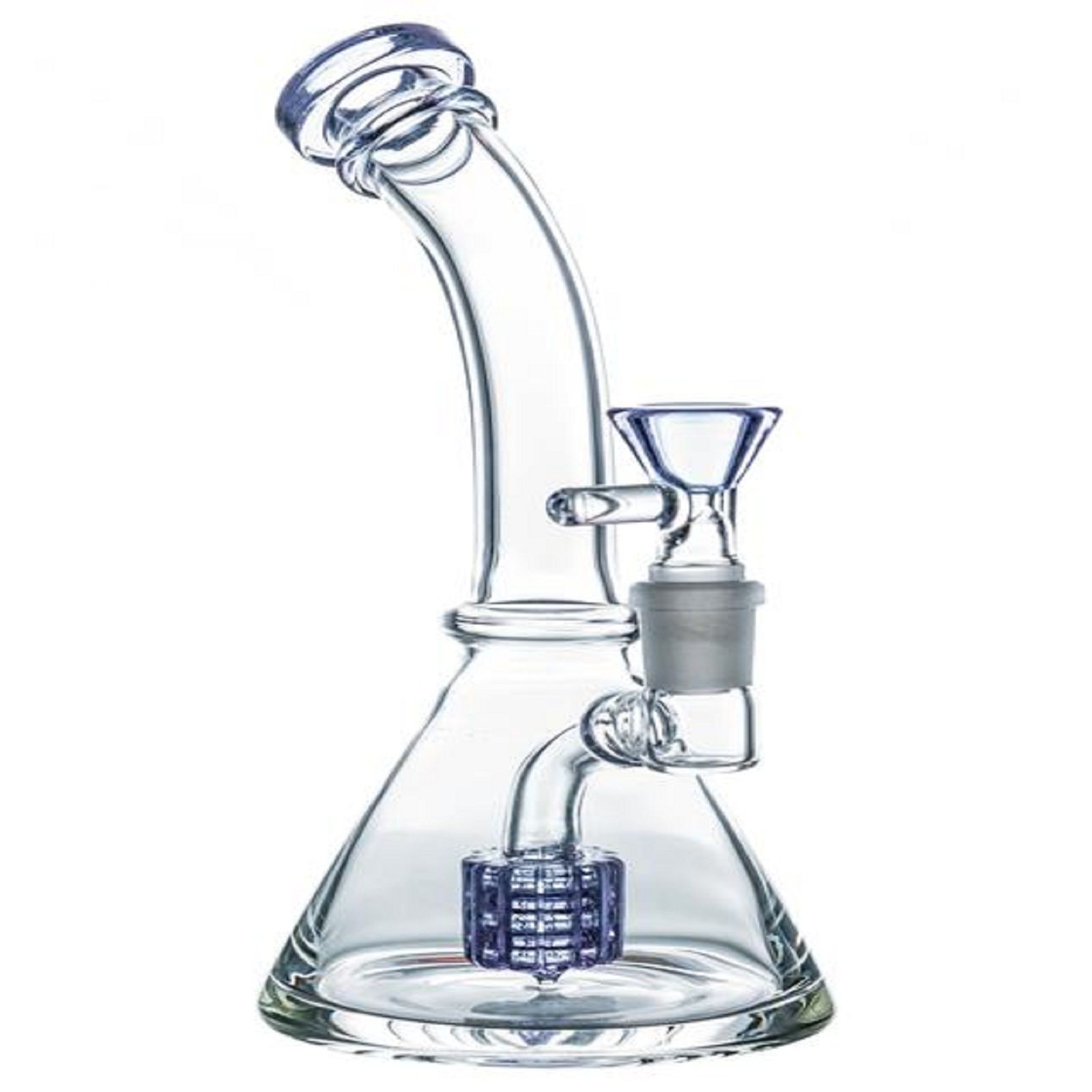 Stash Lab Technologies: 7" Bent Neck Matrix Perc Beaker Base Bong | Leafly