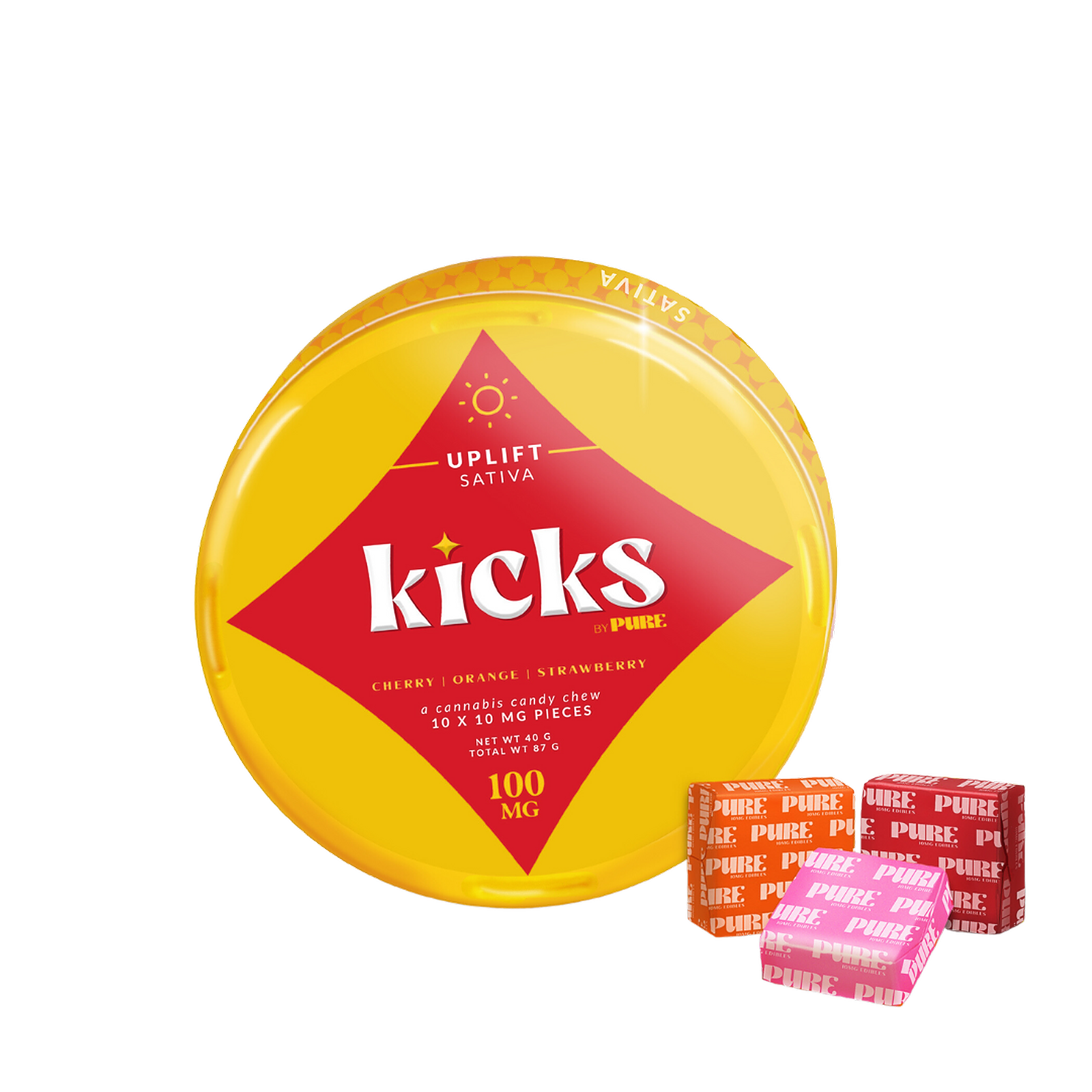Pure Edibles: Kicks: Uplift | Leafly